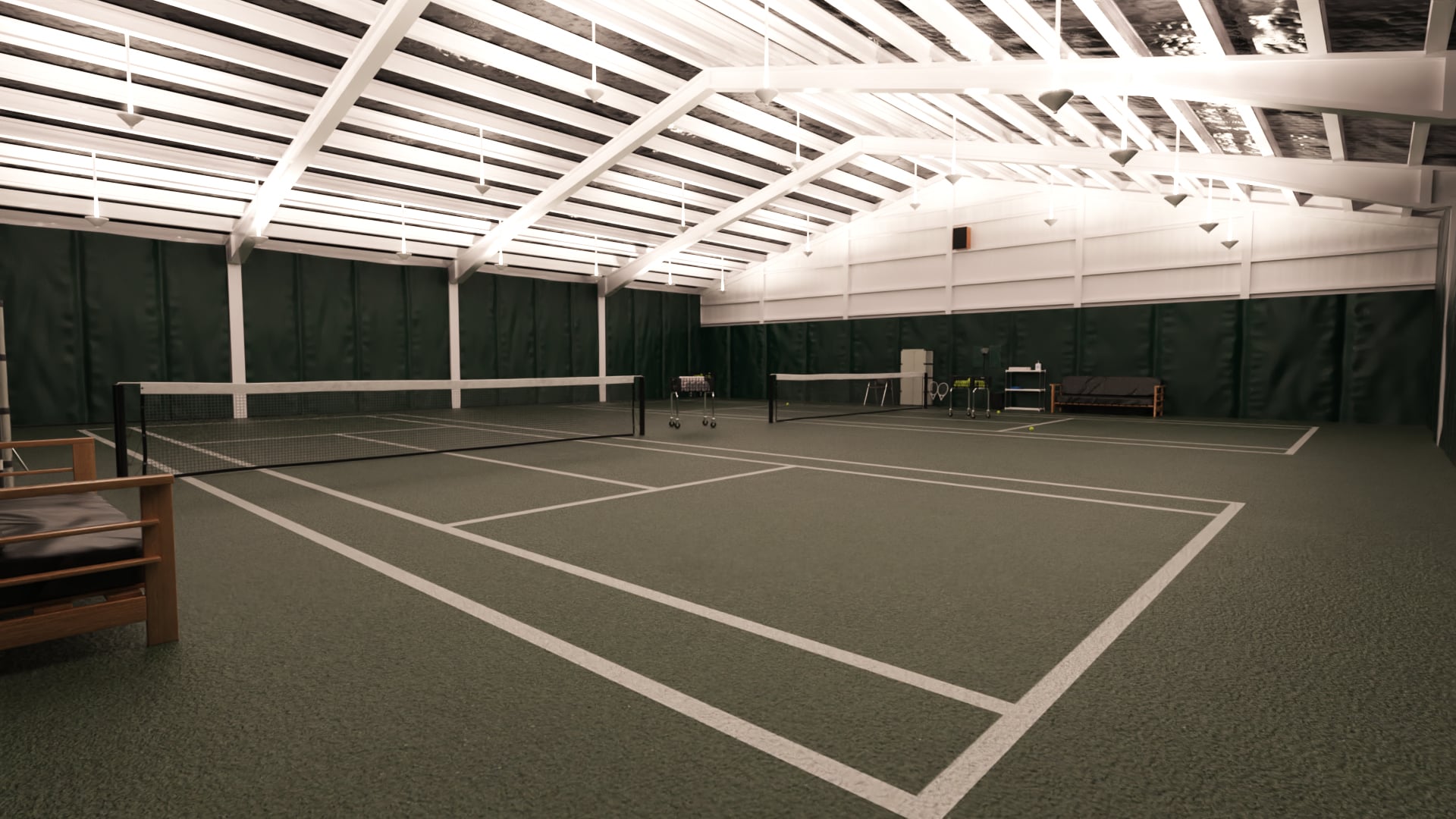Indoor Tennis Court | Daz 3D