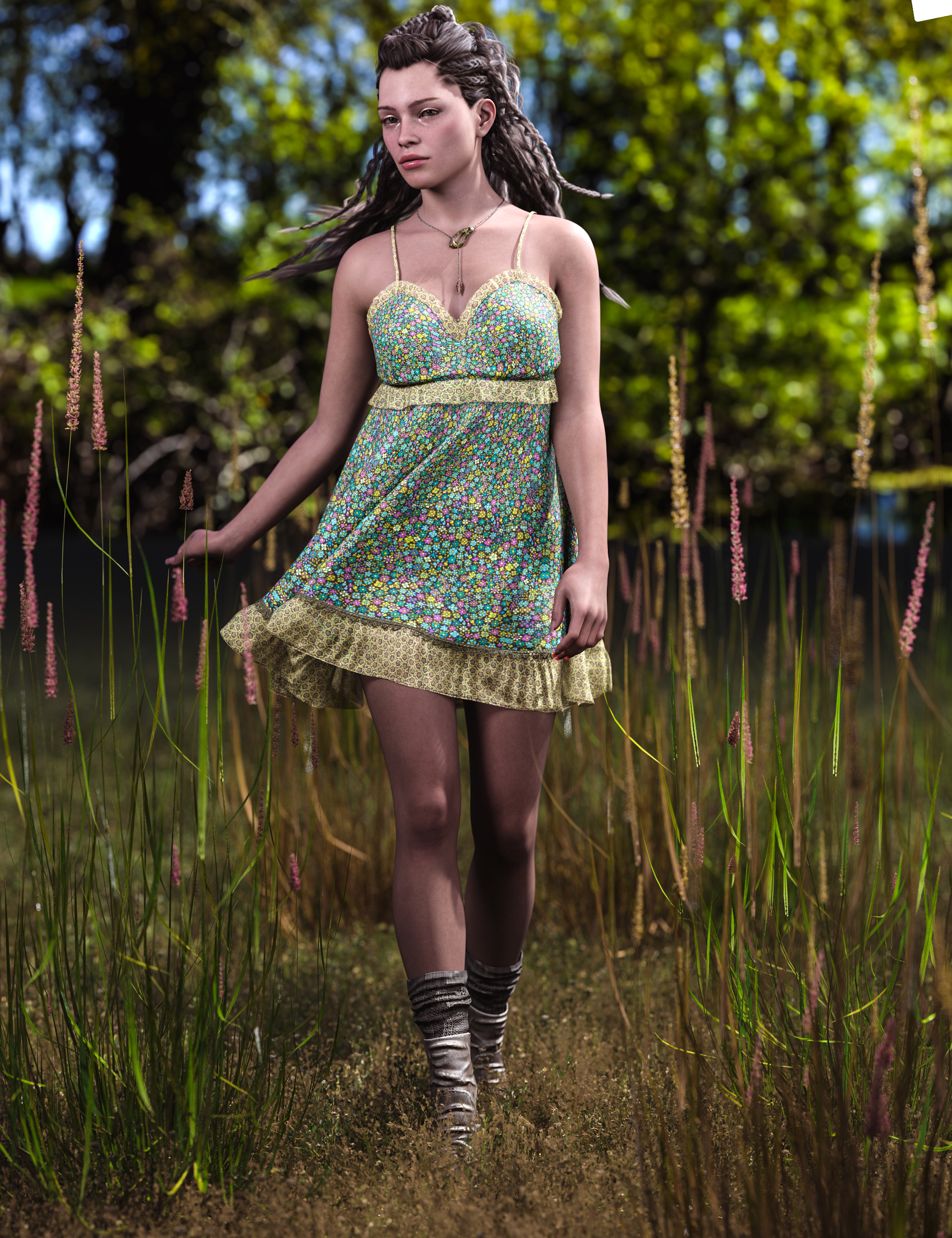 dForce CB Indigo Clothing Set for Genesis 9 | Daz 3D