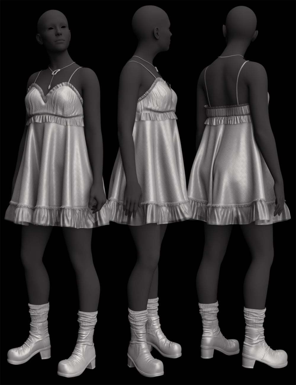 dForce CB Indigo Clothing Set for Genesis 9 | Daz 3D
