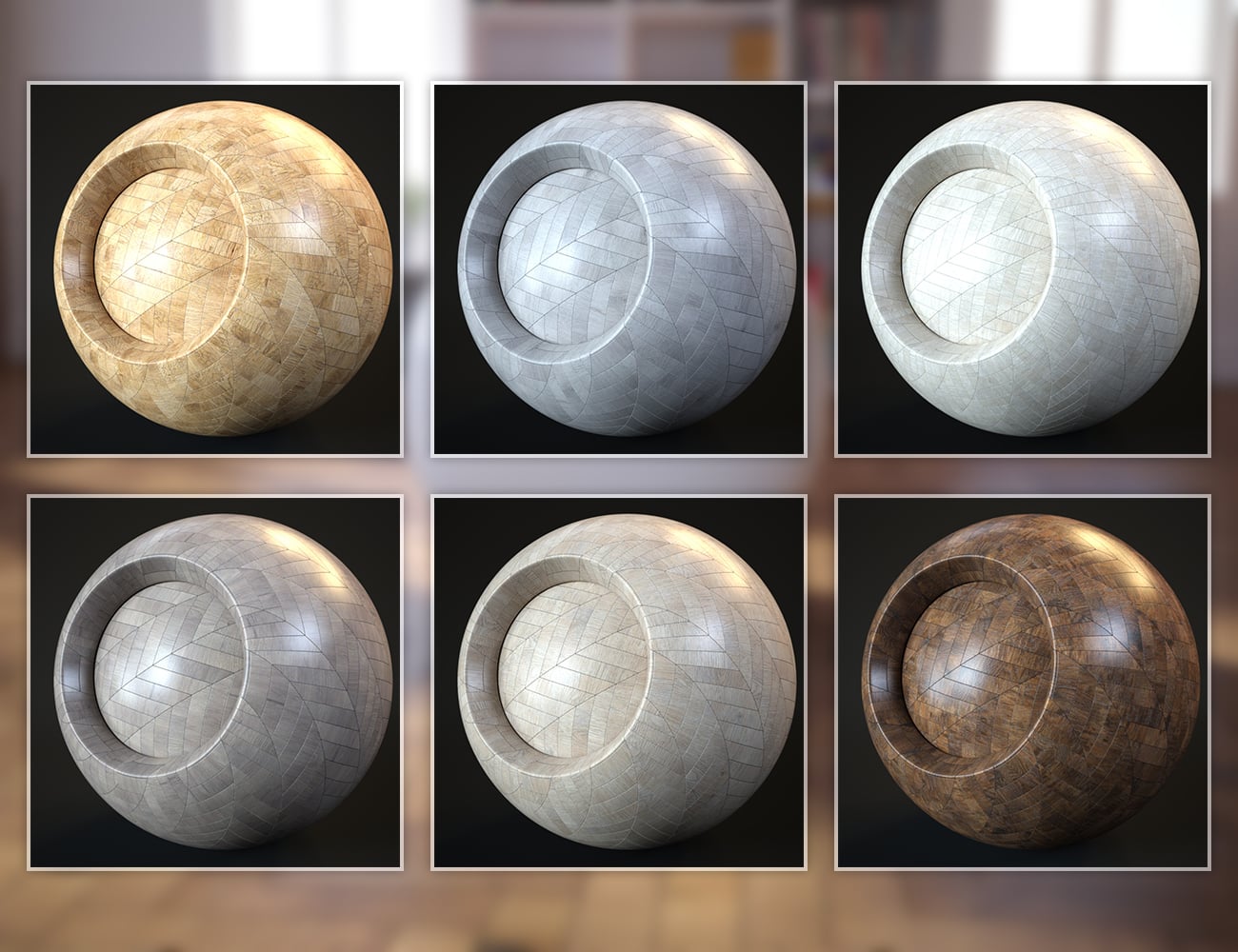 Parquet Floor Hungarian and Chevron - Iray Shaders | Daz 3D