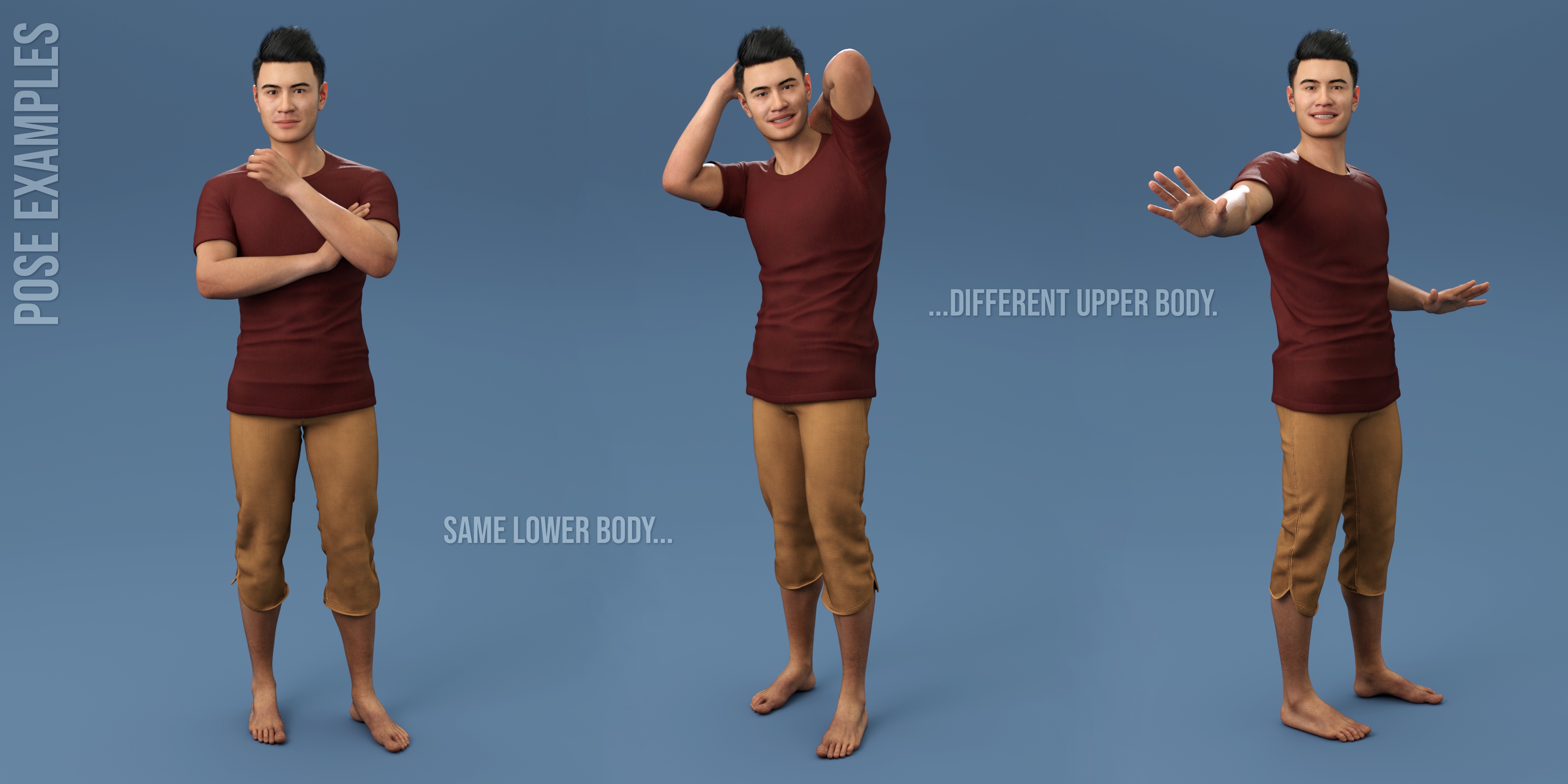 NG Build Your Own Standing Straight Poses for Genesis 9 | Daz 3D