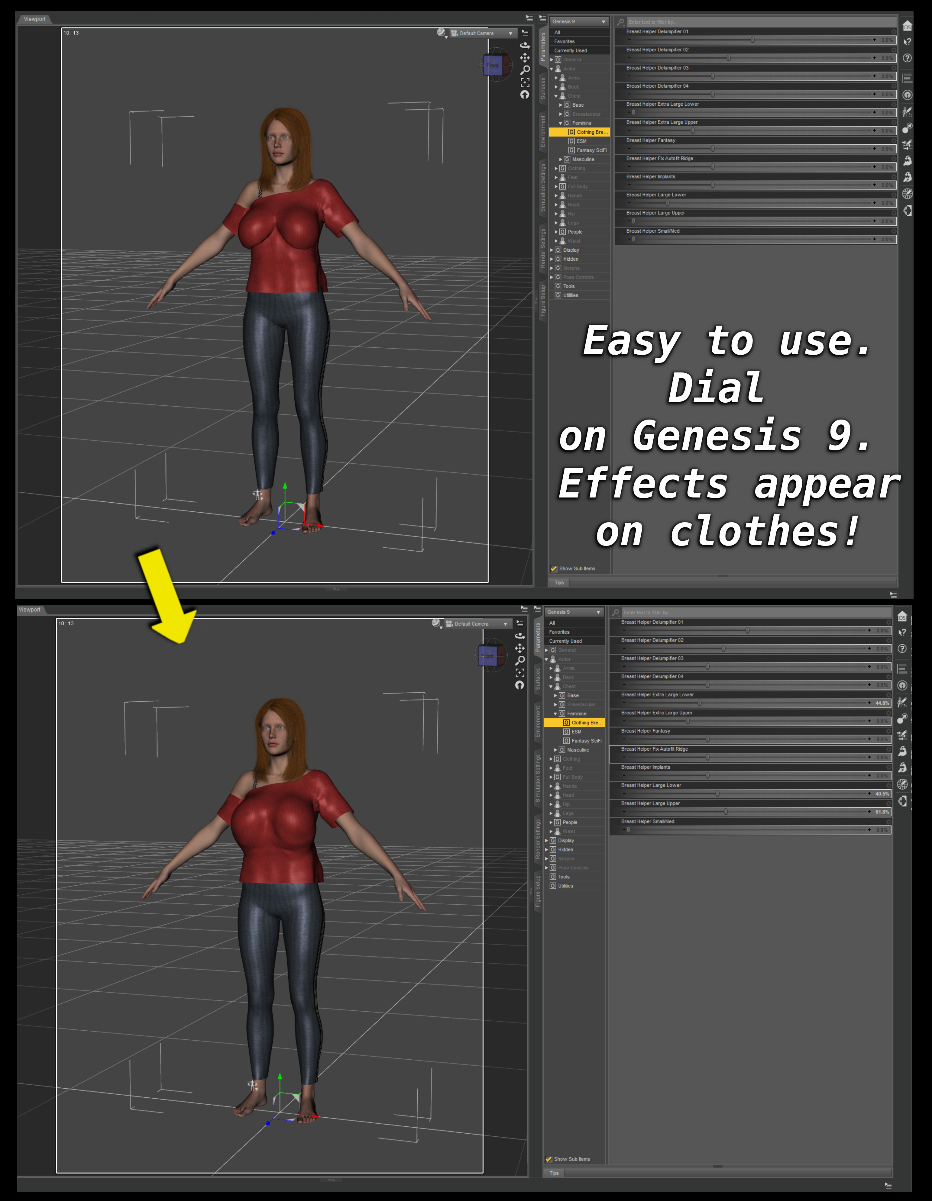 SY Clothing Breast Helper for Genesis 9 | Daz 3D