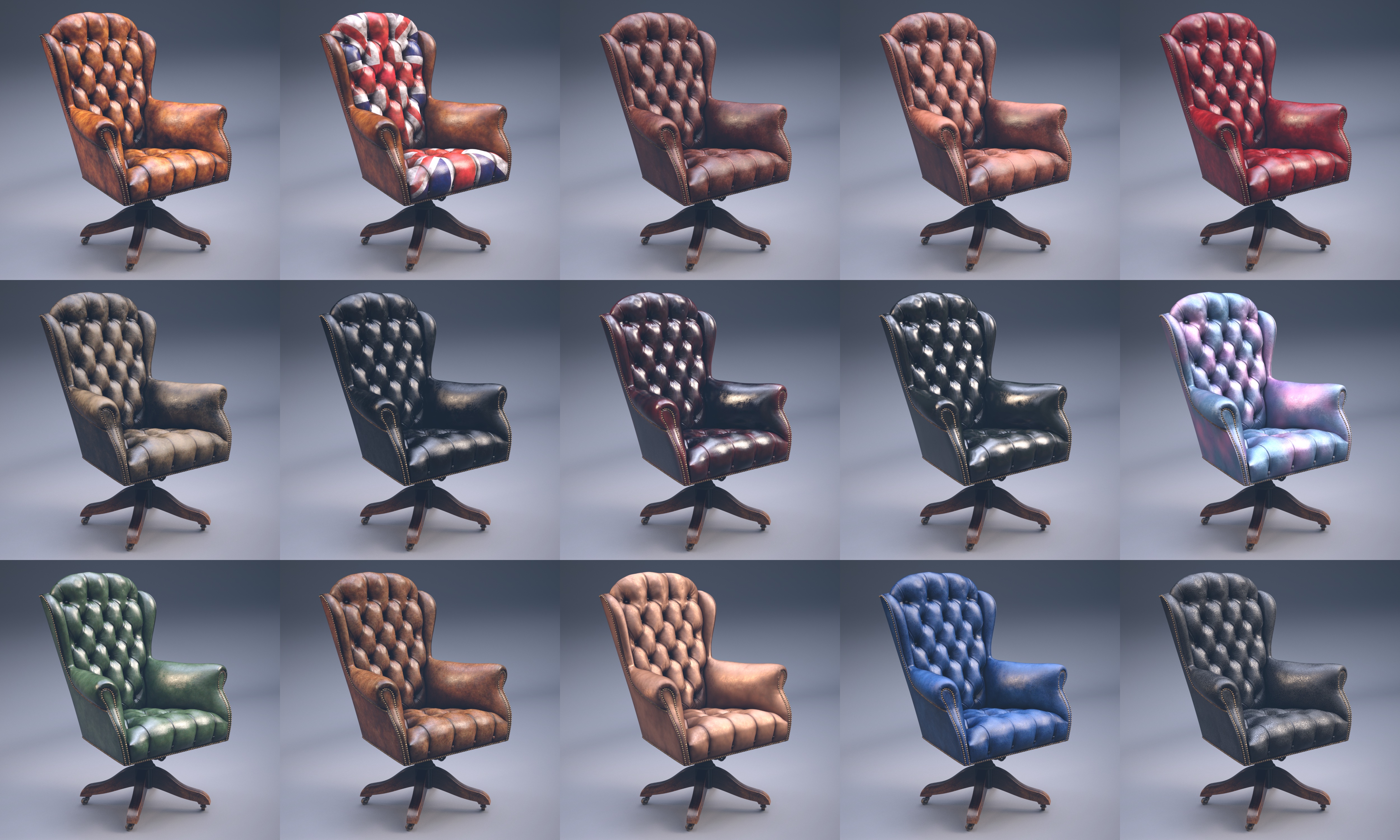 Leather Chairs and Poses for Genesis 8 and 9 | Daz 3D