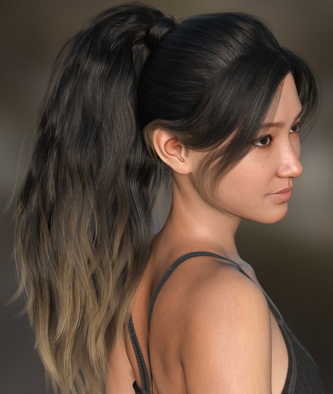 Xiu Lin Hair for Genesis 9 | Daz 3D