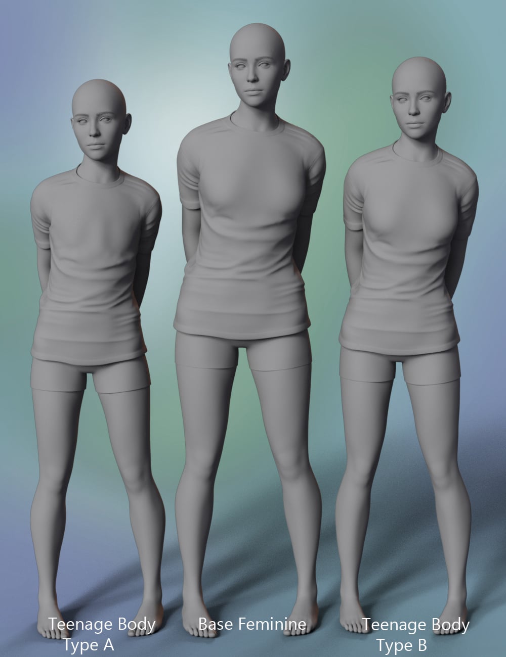 P3D Teenage Shape Set | Daz 3D