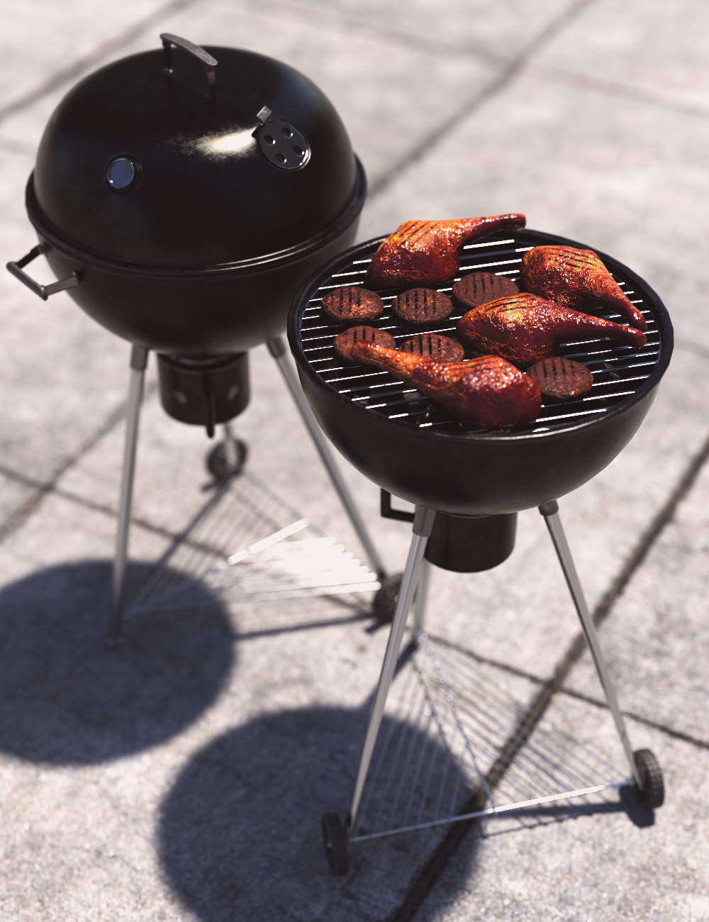 XI Tailgate Party Props | Daz 3D