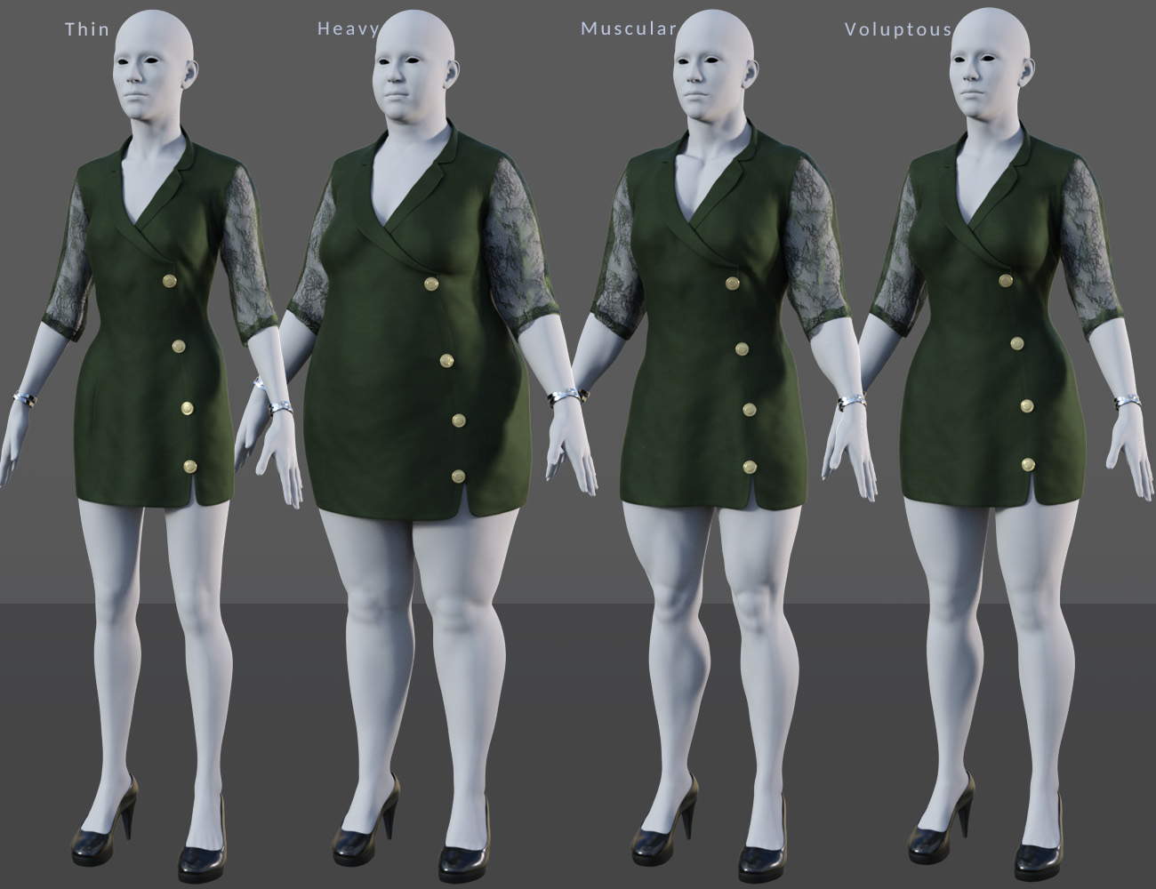 dForce Cocktail Dress for Genesis 9 | Daz 3D