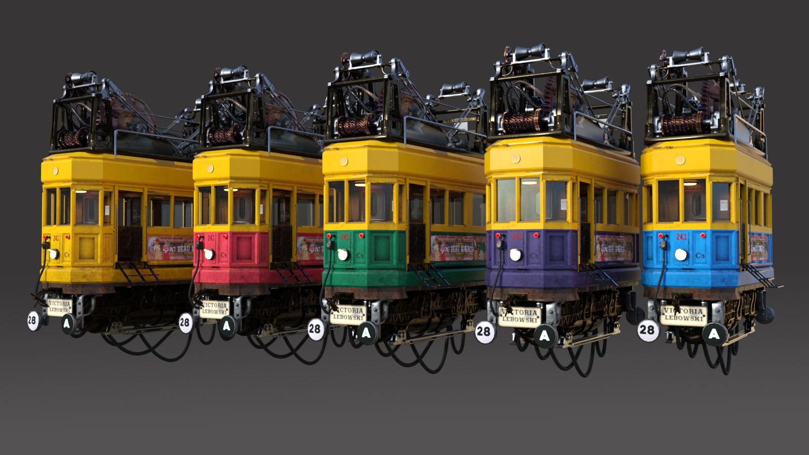 Retrofutur Tram Station | Daz 3D