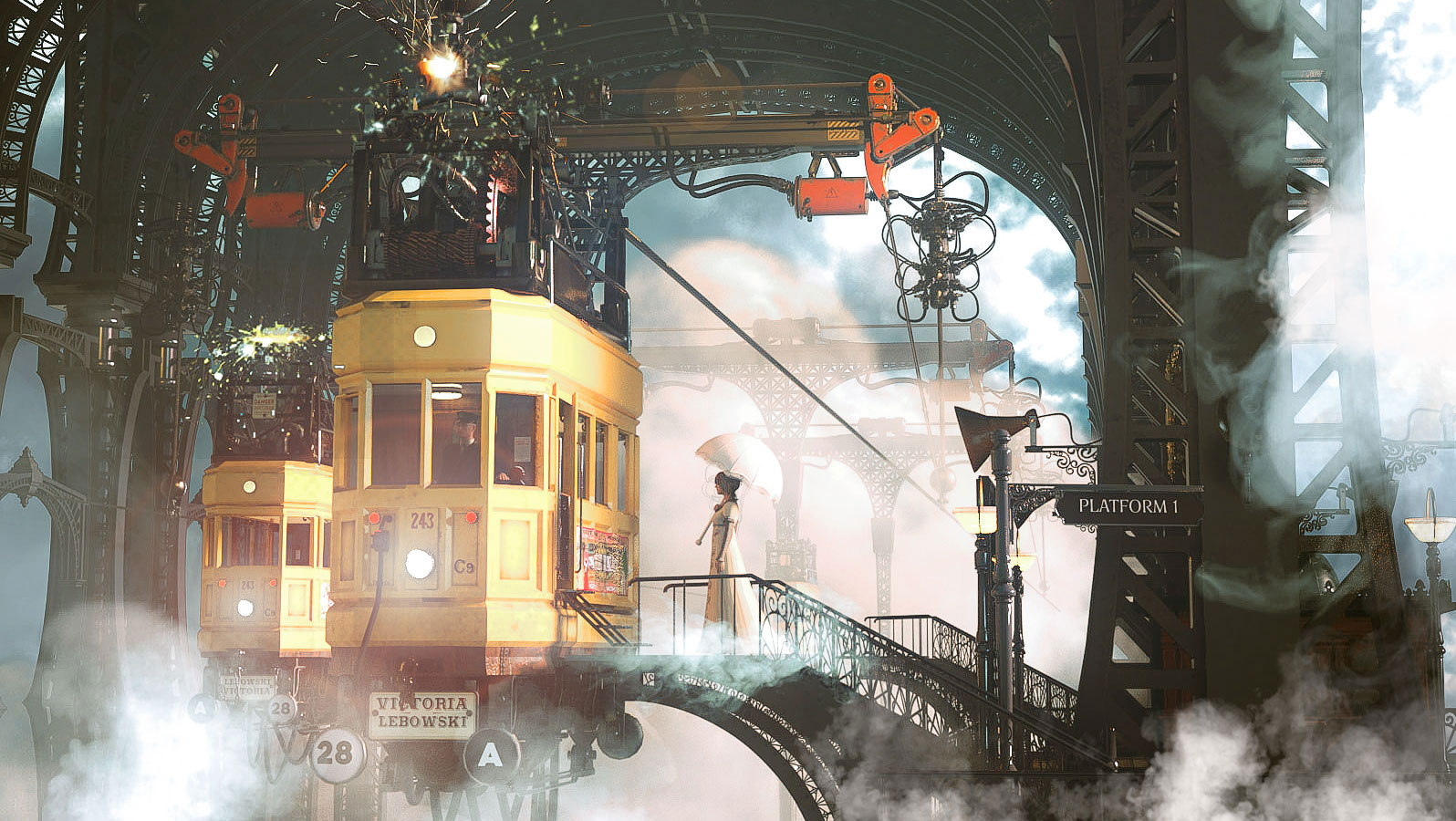 Retrofutur Tram Station | Daz 3D