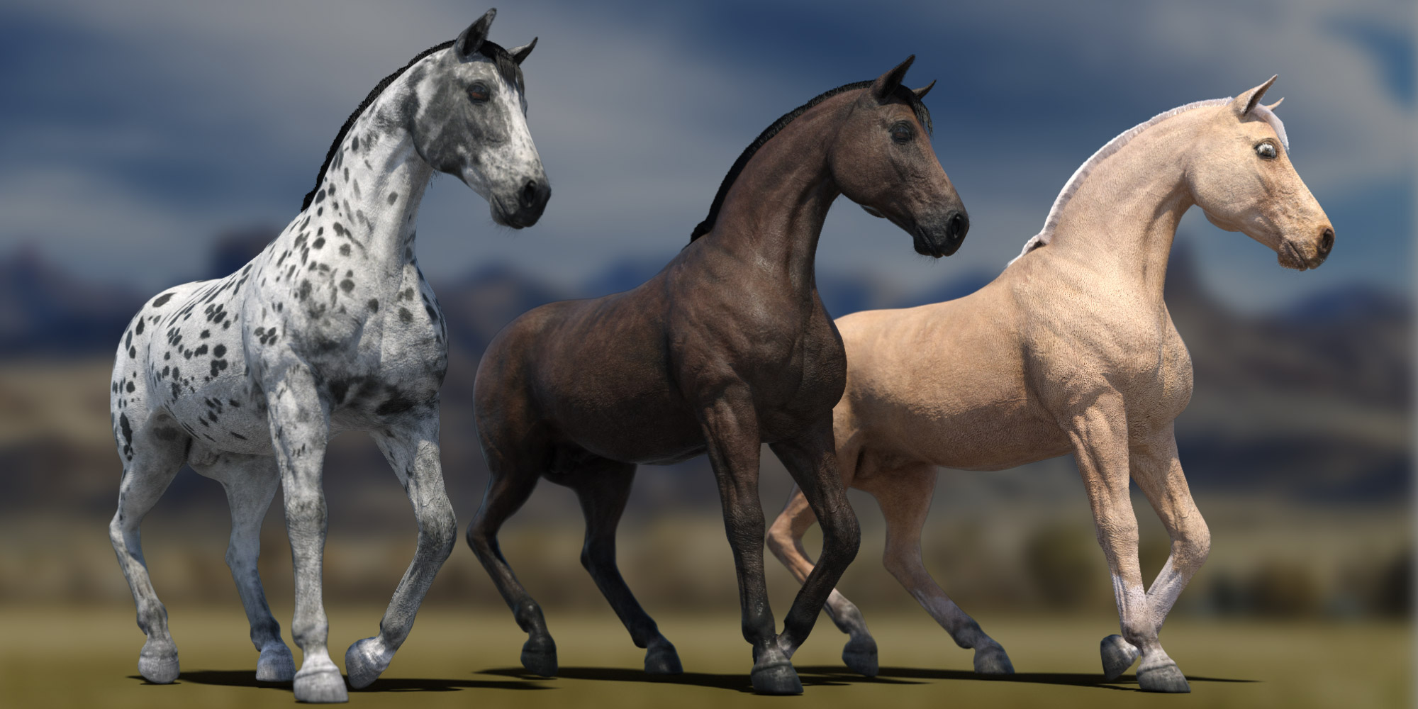 The DA Daz Horse 3 Pro Material Set | Daz 3D