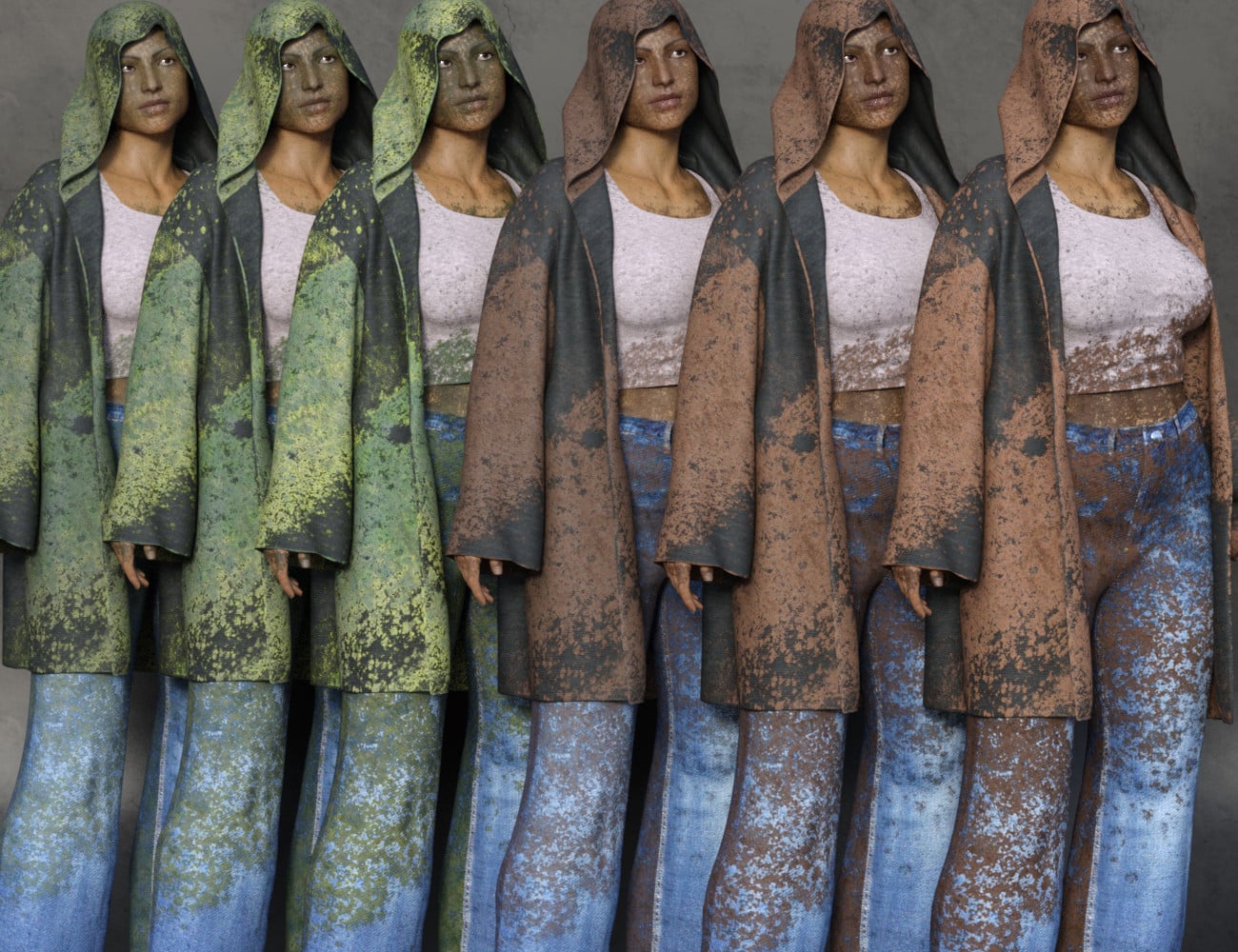 FSL Dirty Overlay Shaders | Daz 3D