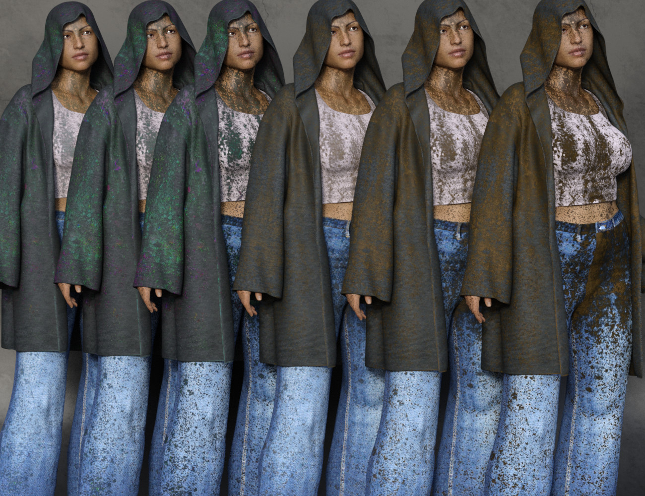 FSL Dirty Overlay Shaders | Daz 3D