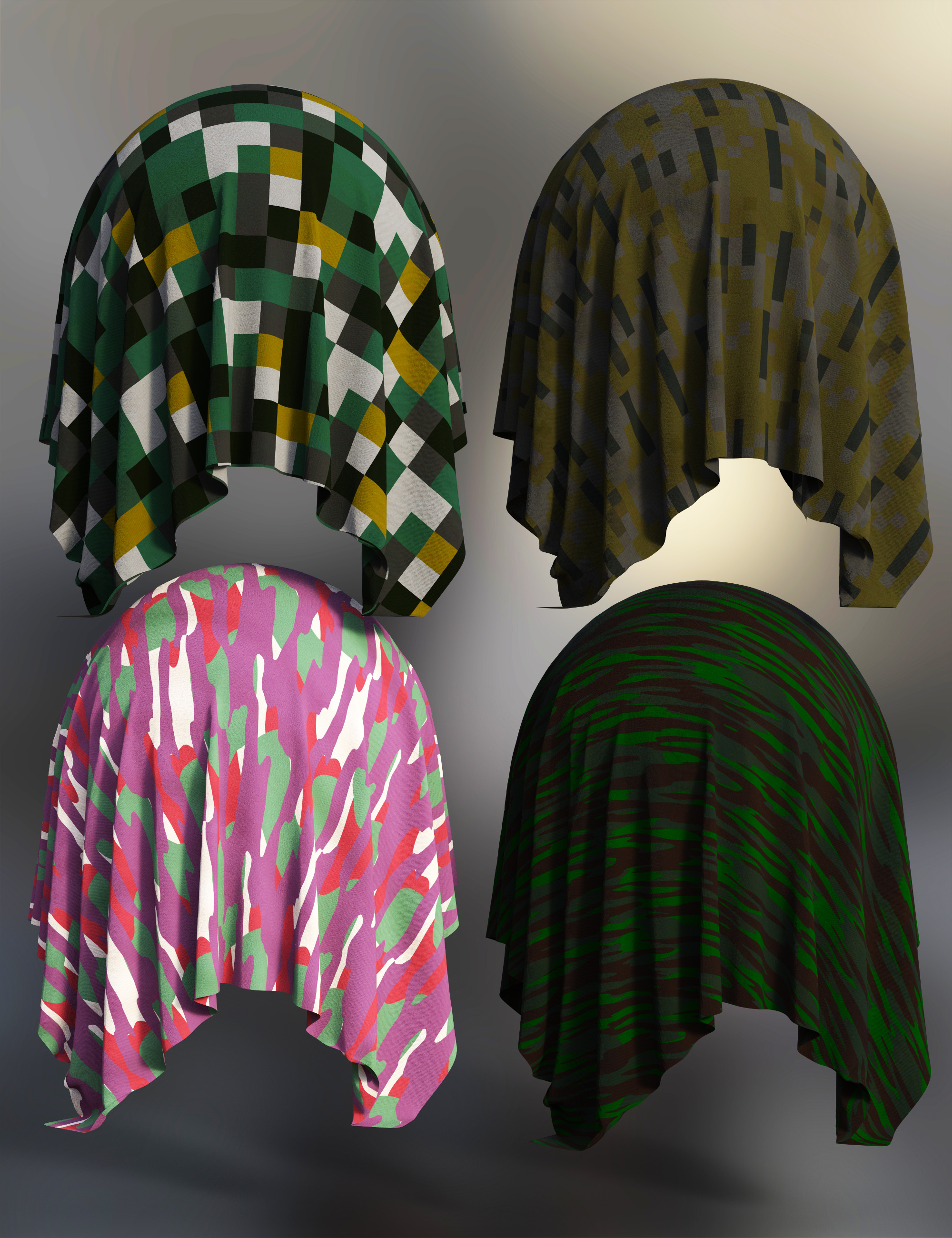 Military Camo Fabric Iray Shaders - Merchant Resource | Daz 3D