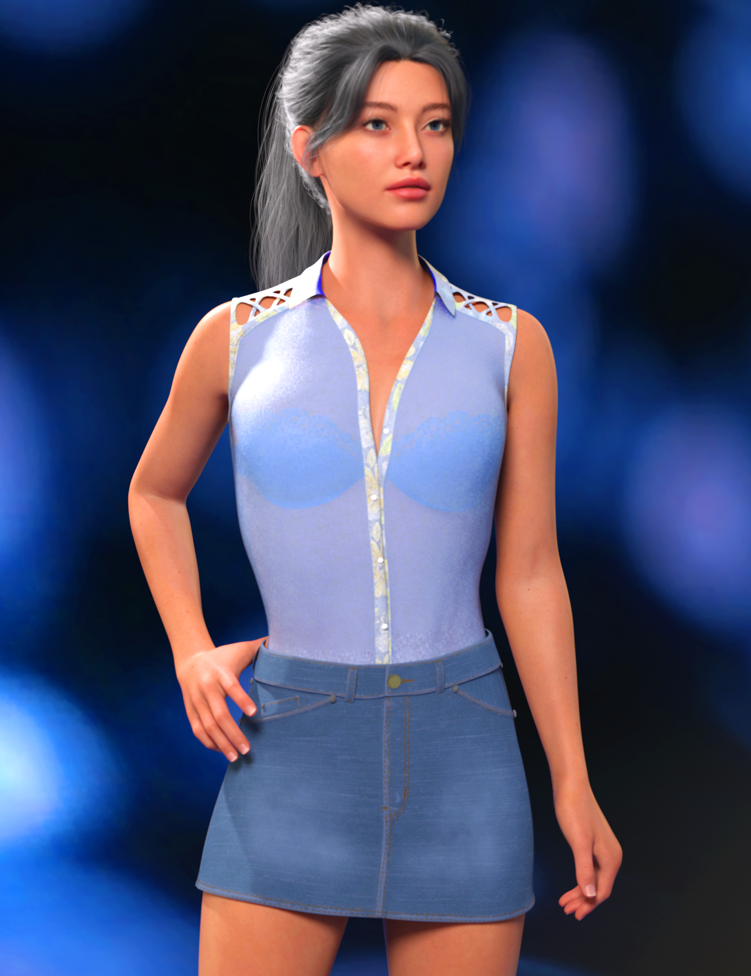 WM Cool Girl Outfit for Genesis 9 | Daz 3D