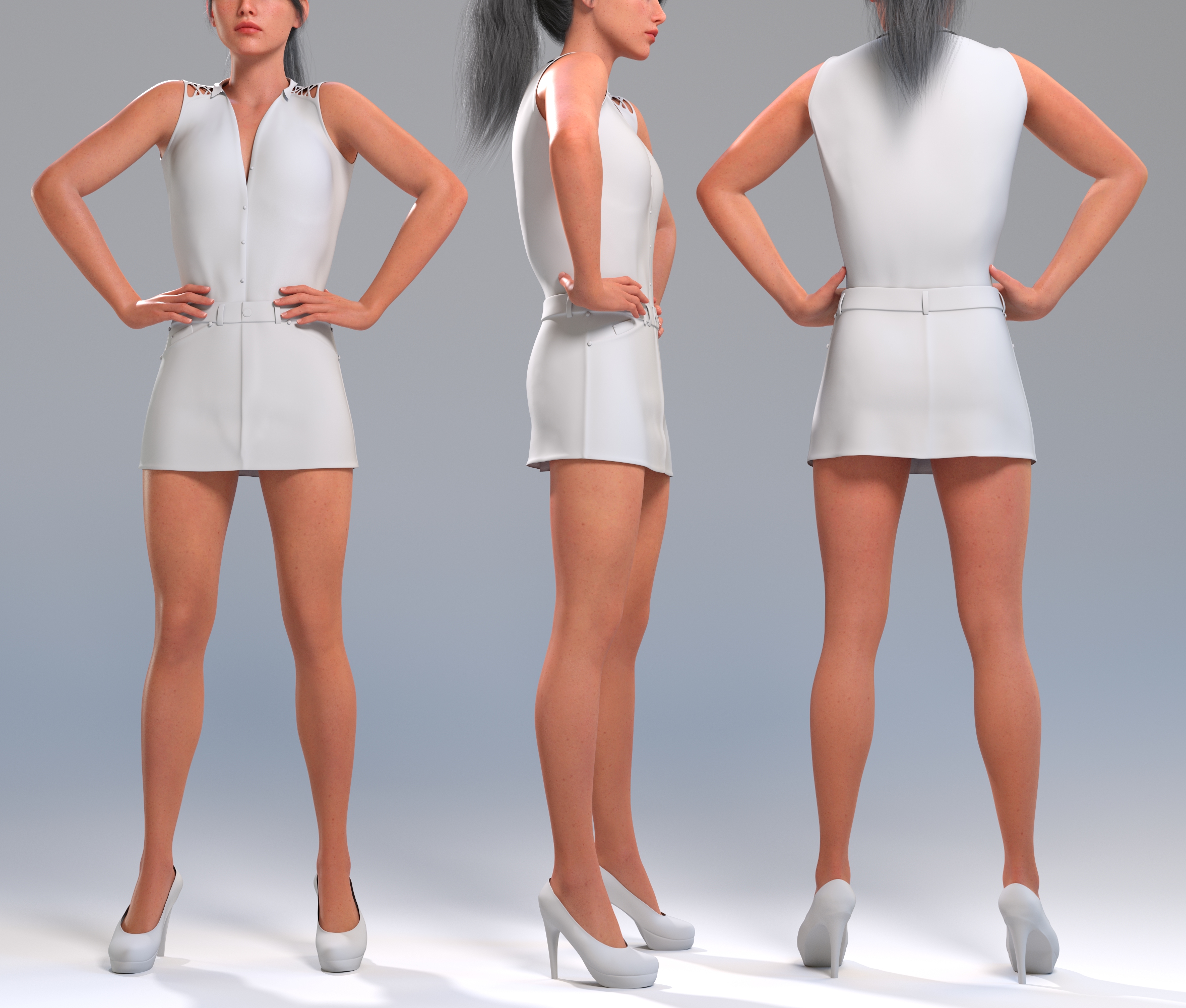 WM Cool Girl Outfit for Genesis 9 | Daz 3D