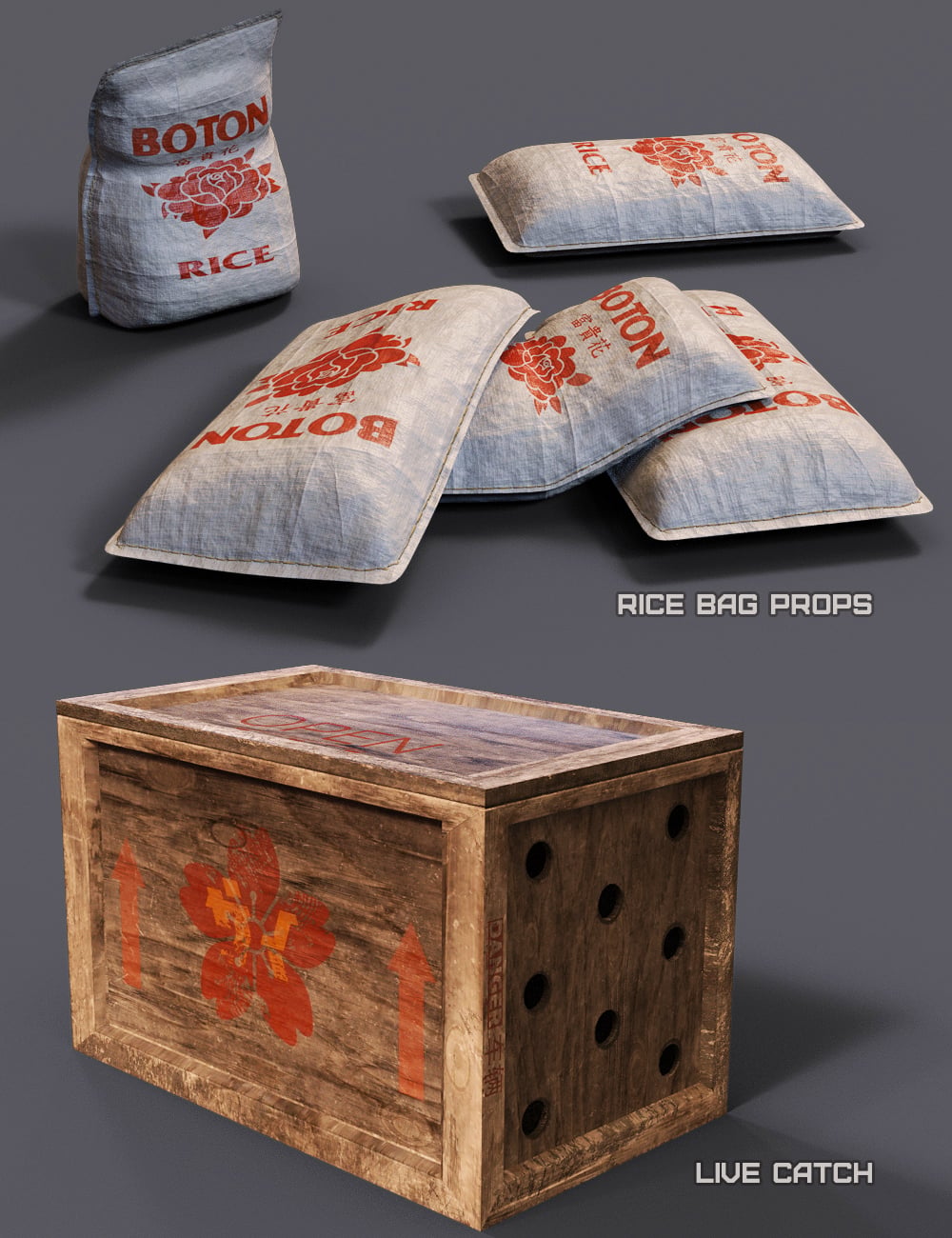 Fish Market Cart | Daz 3D