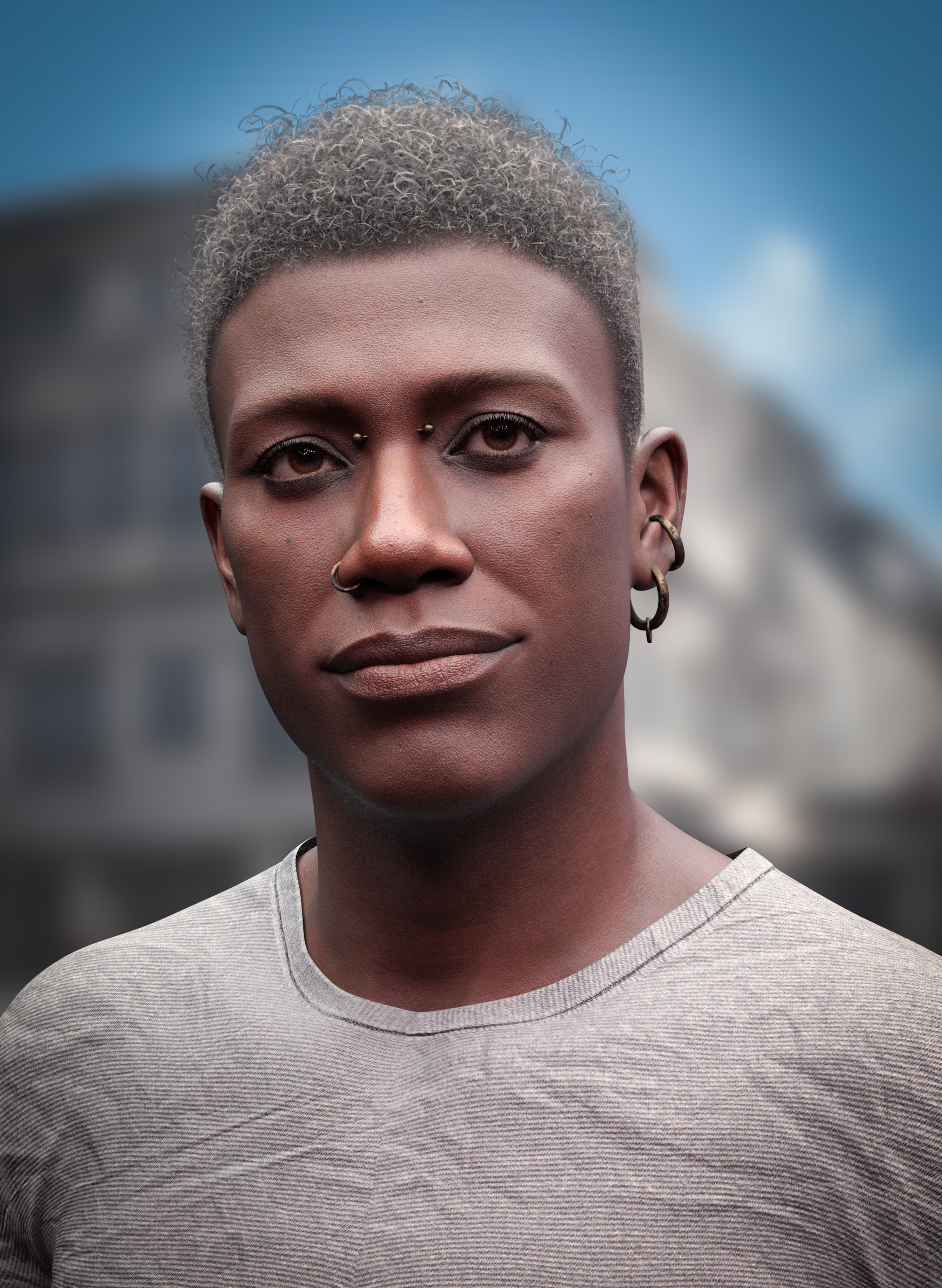 M3D Curly Short Hair for Genesis 9 | Daz 3D