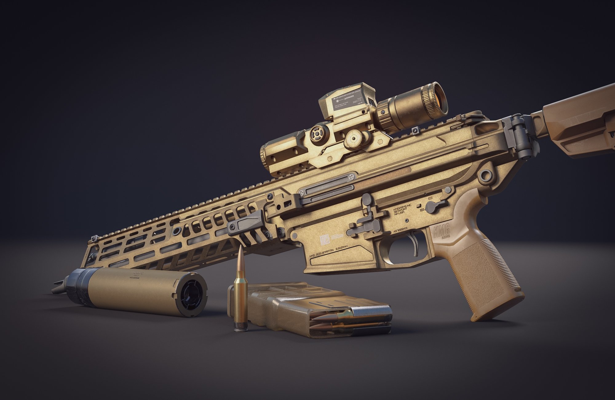 Next Generation Rifle and Accessories | Daz 3D