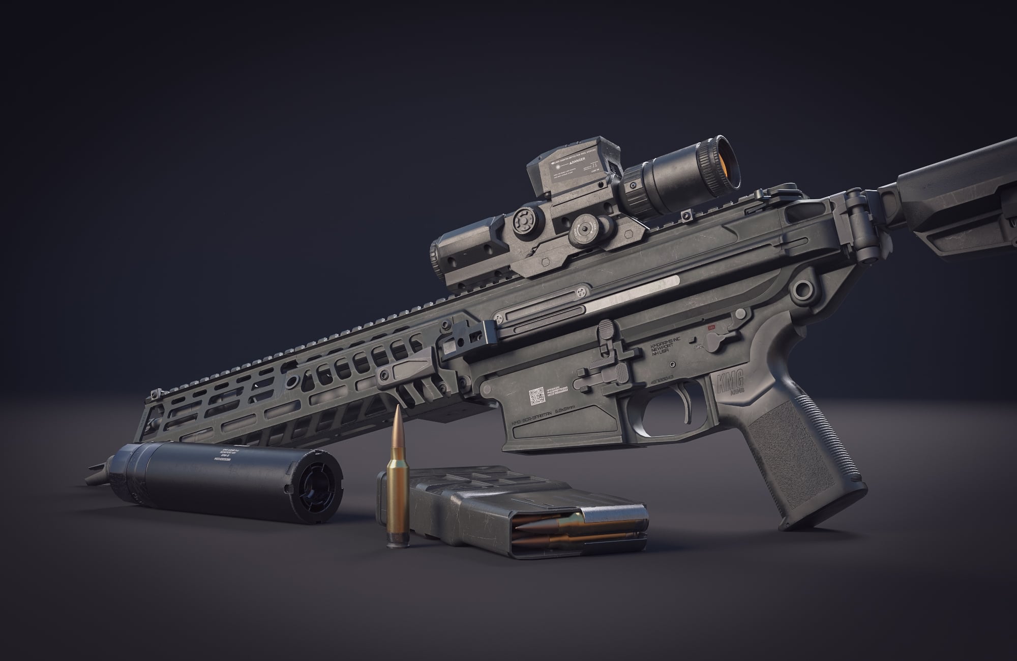 Next Generation Rifle and Accessories | Daz 3D