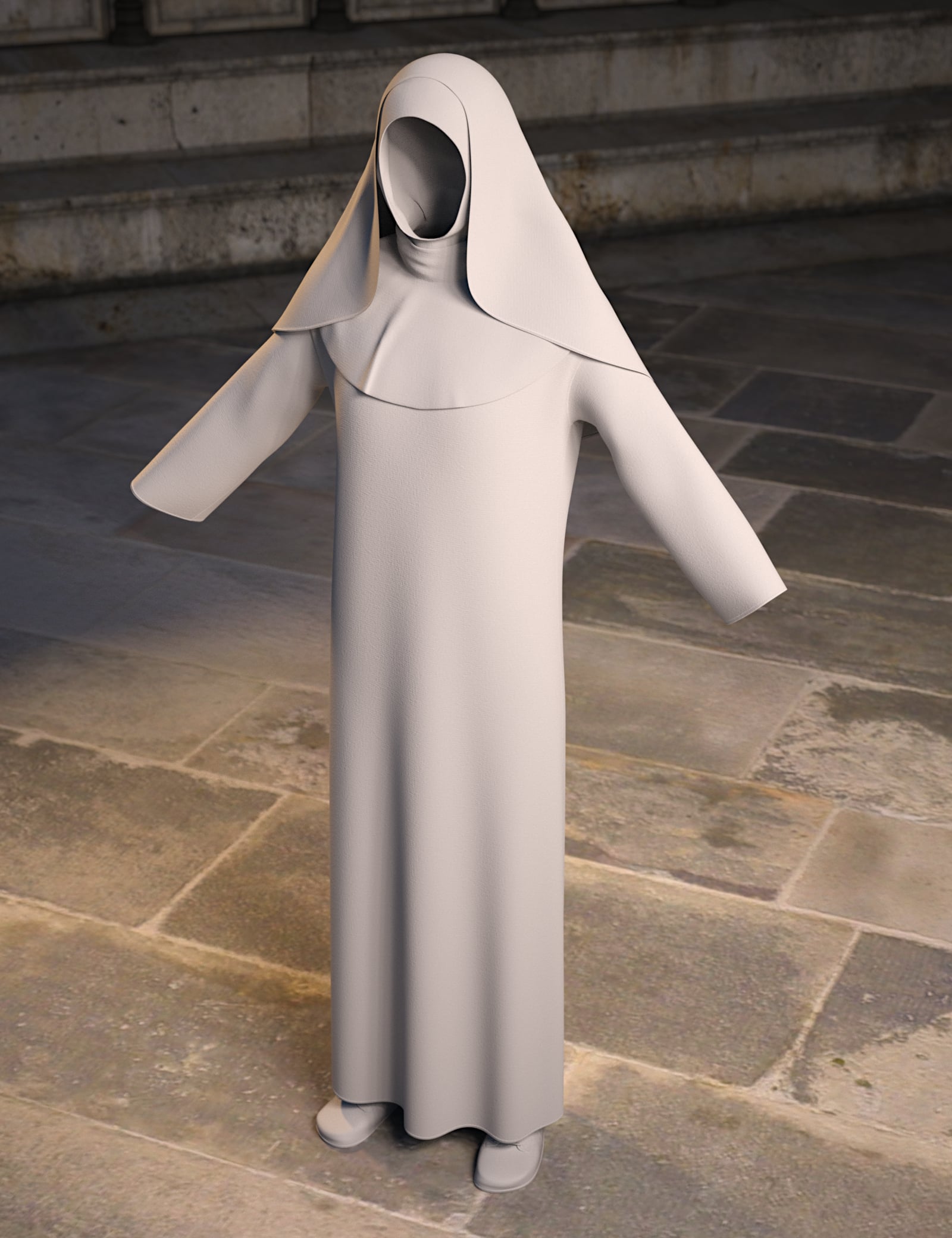 dForce Nun Outfit for Genesis 9 | Daz 3D