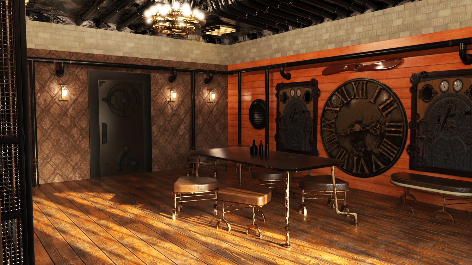 Steampunk Anteroom | Daz 3D