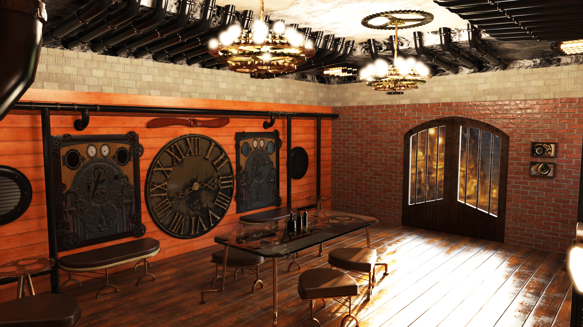 Steampunk Anteroom | Daz 3D