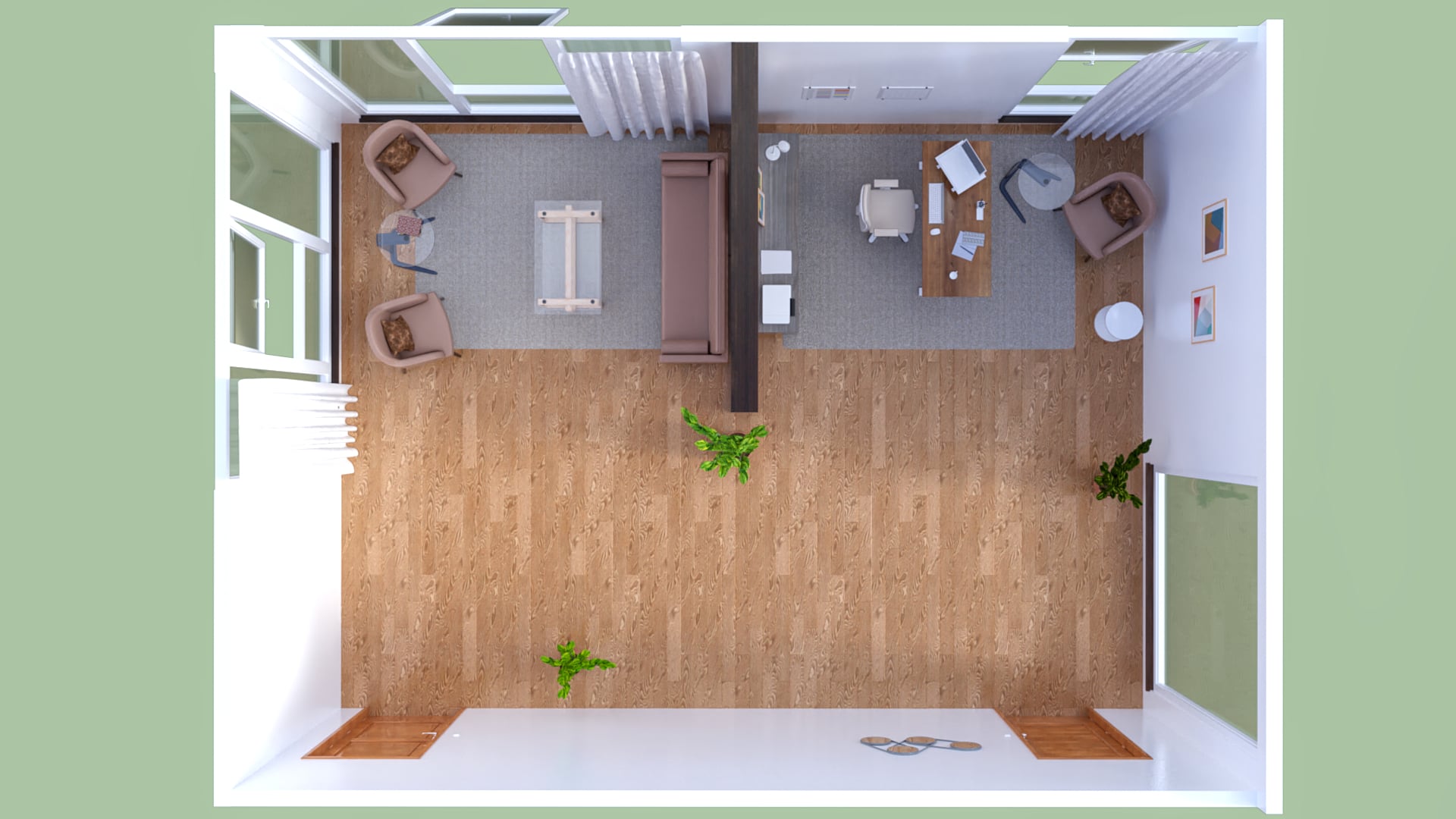 Modern Home Office | Daz 3D