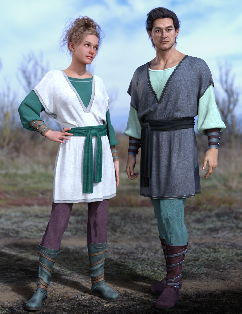 Legend Outfit Texture Add-On | Daz 3D