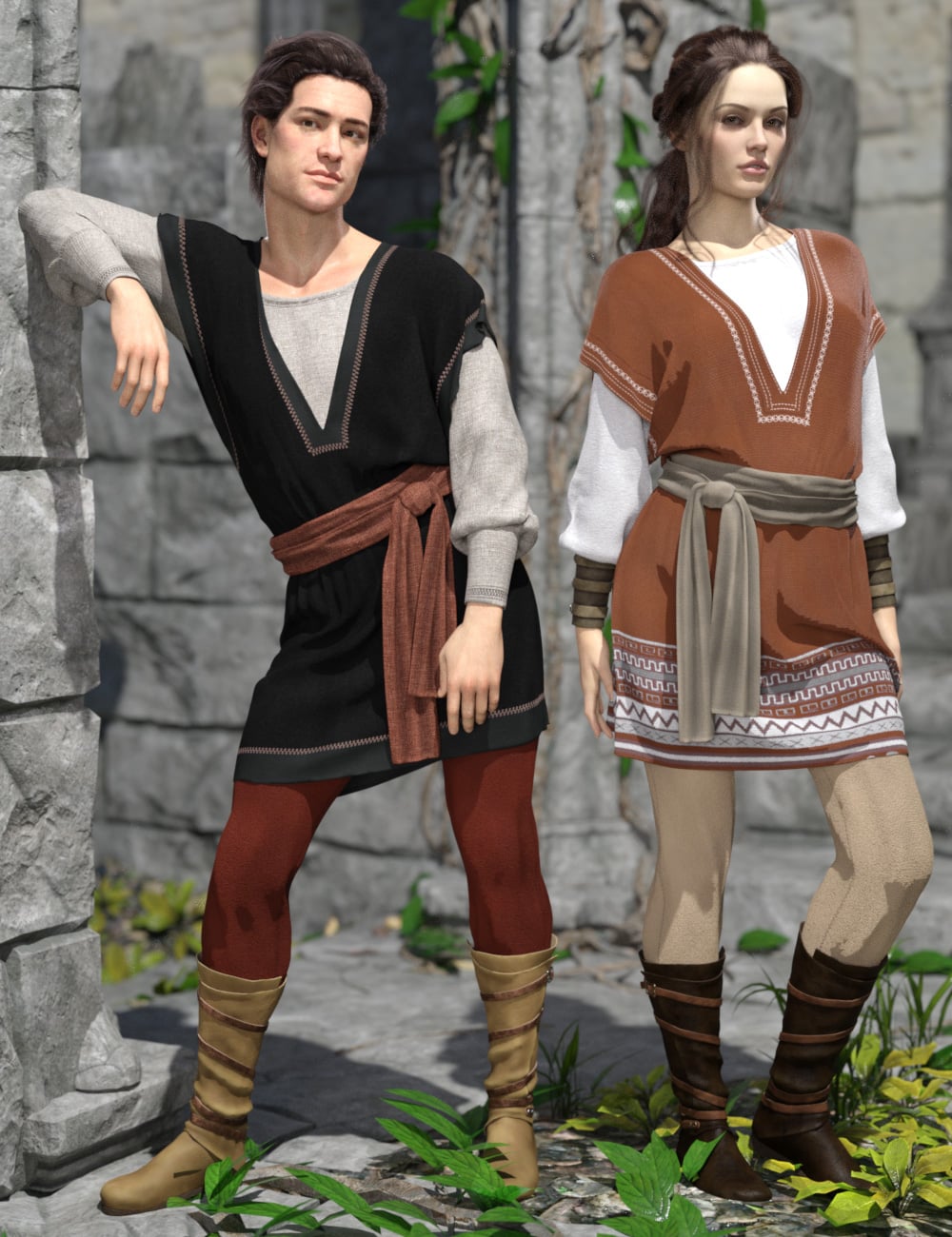 Legend Outfit Texture Add-On | Daz 3D