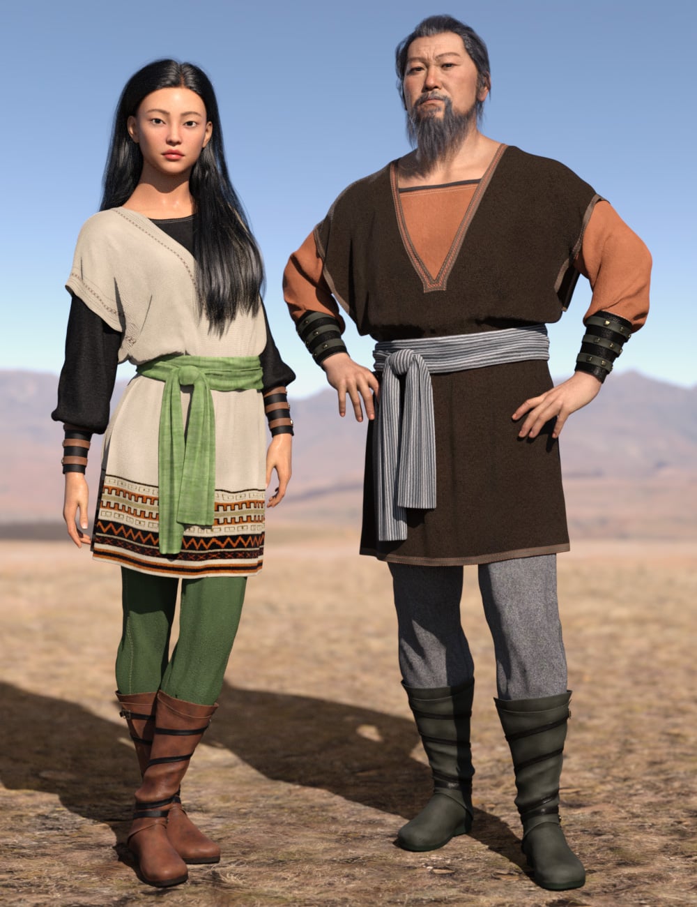 Legend Outfit Texture Add-On | Daz 3D