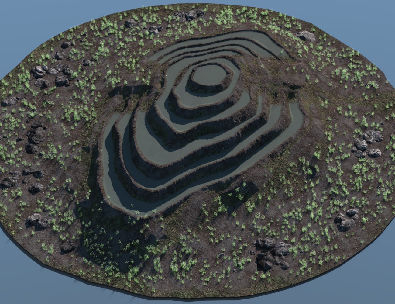 Terraced Fields | Daz 3D