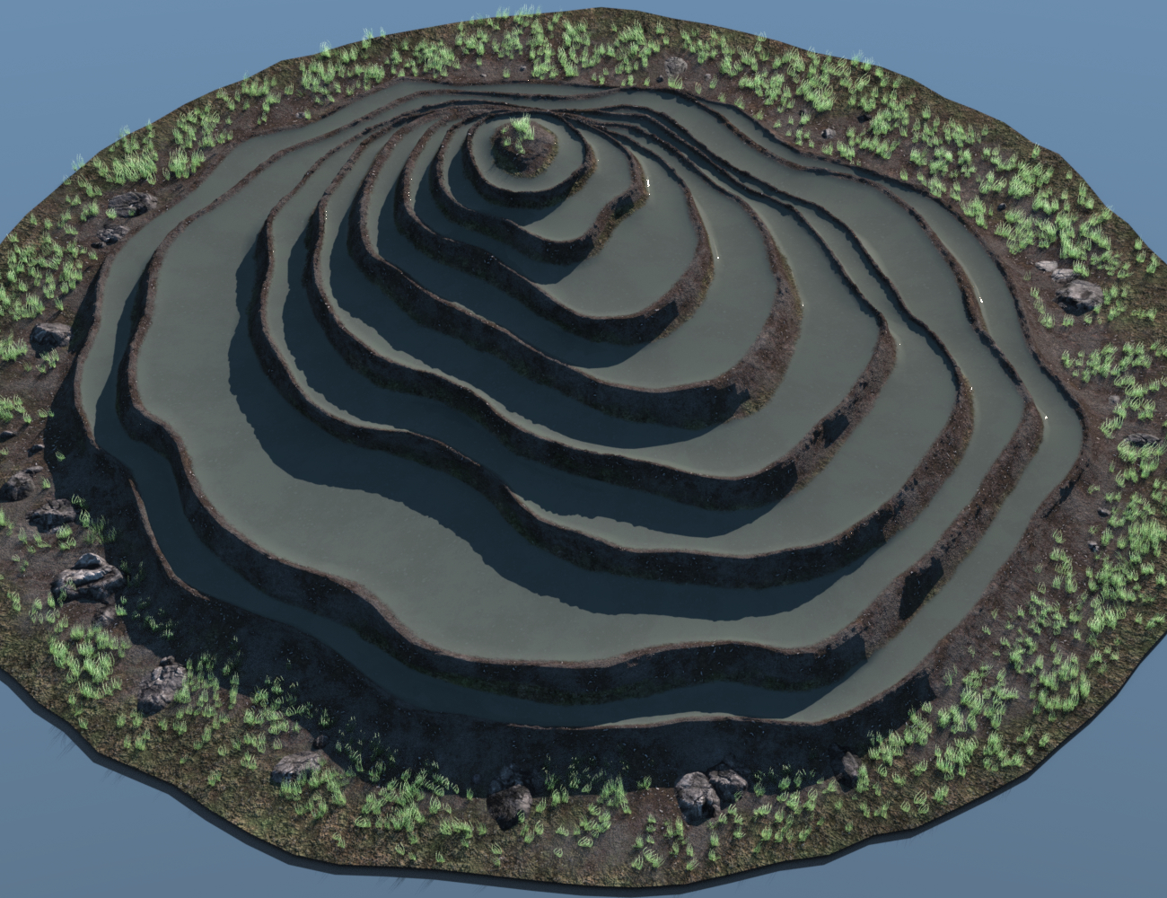 Terraced Fields | Daz 3D