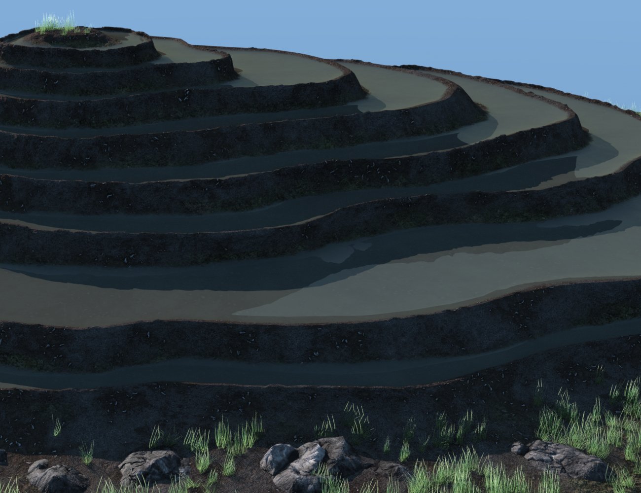 Terraced Fields | Daz 3D