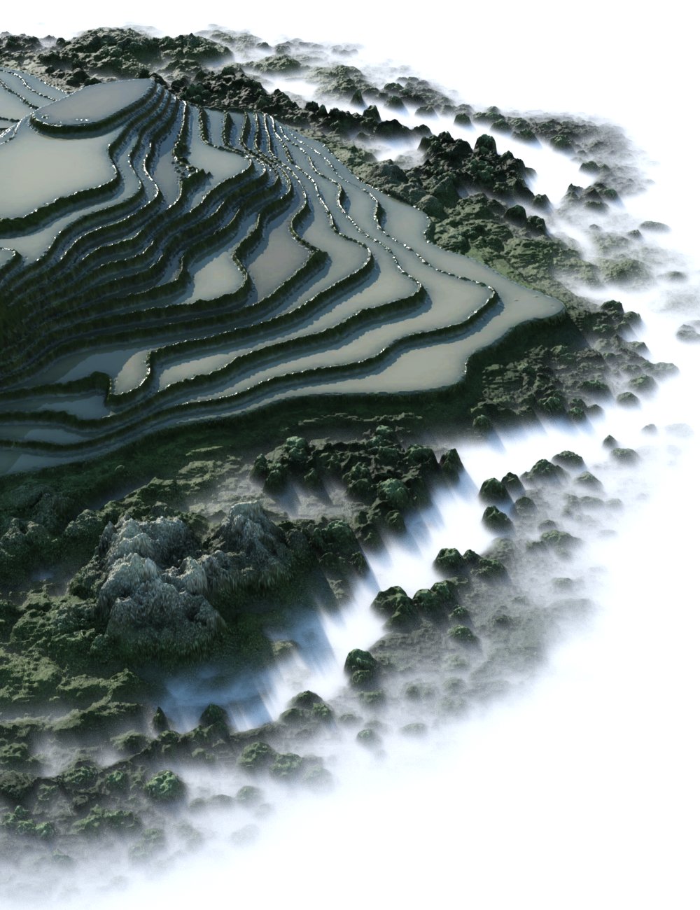 Terraced Fields | Daz 3D