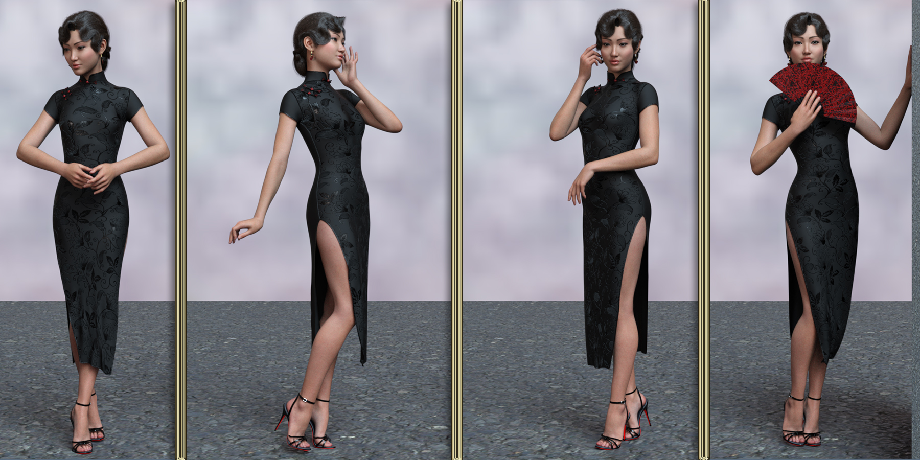 Asian Model Poses for Xiu Lin 9 | Daz 3D