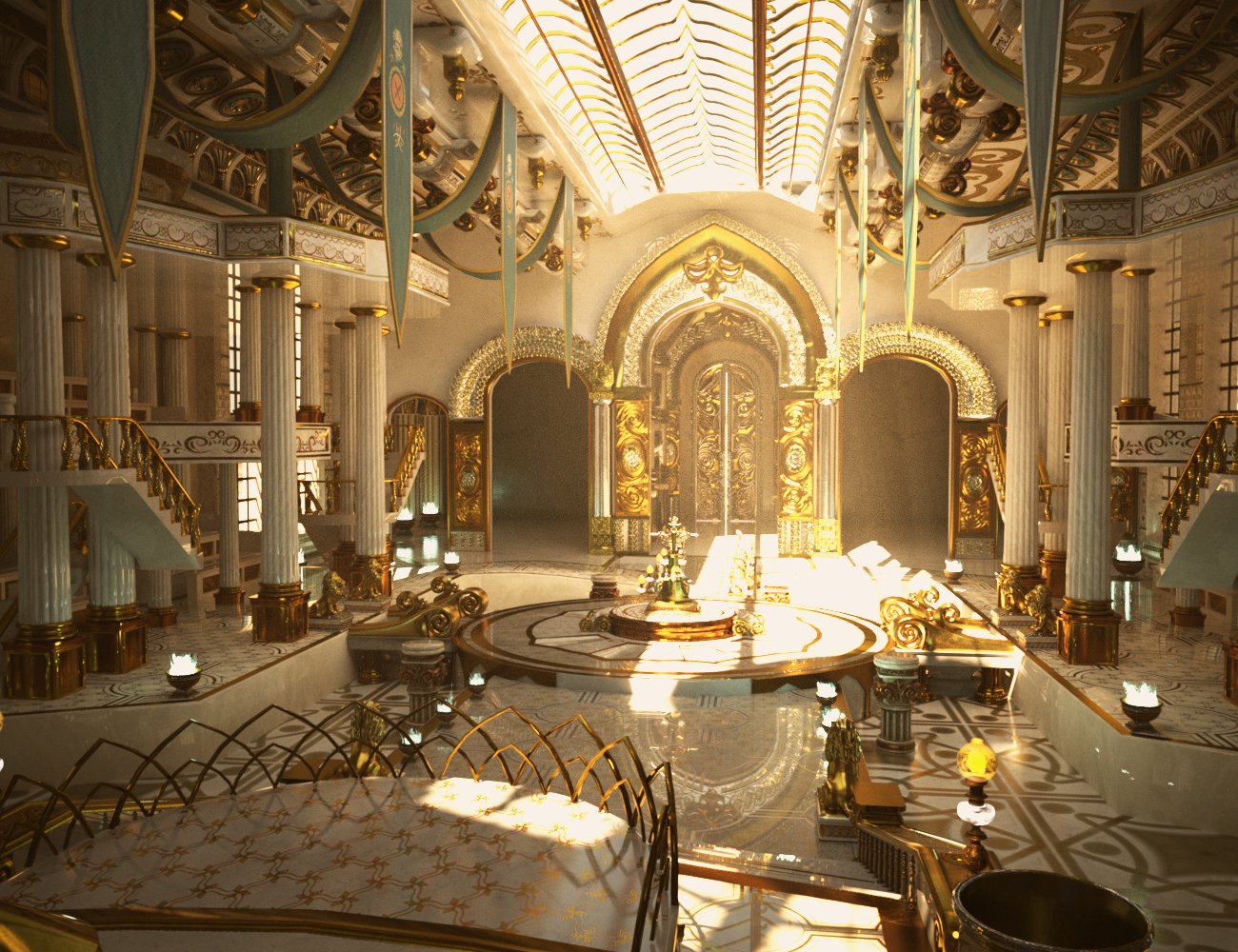 XI Zeus Throne Room | Daz 3D
