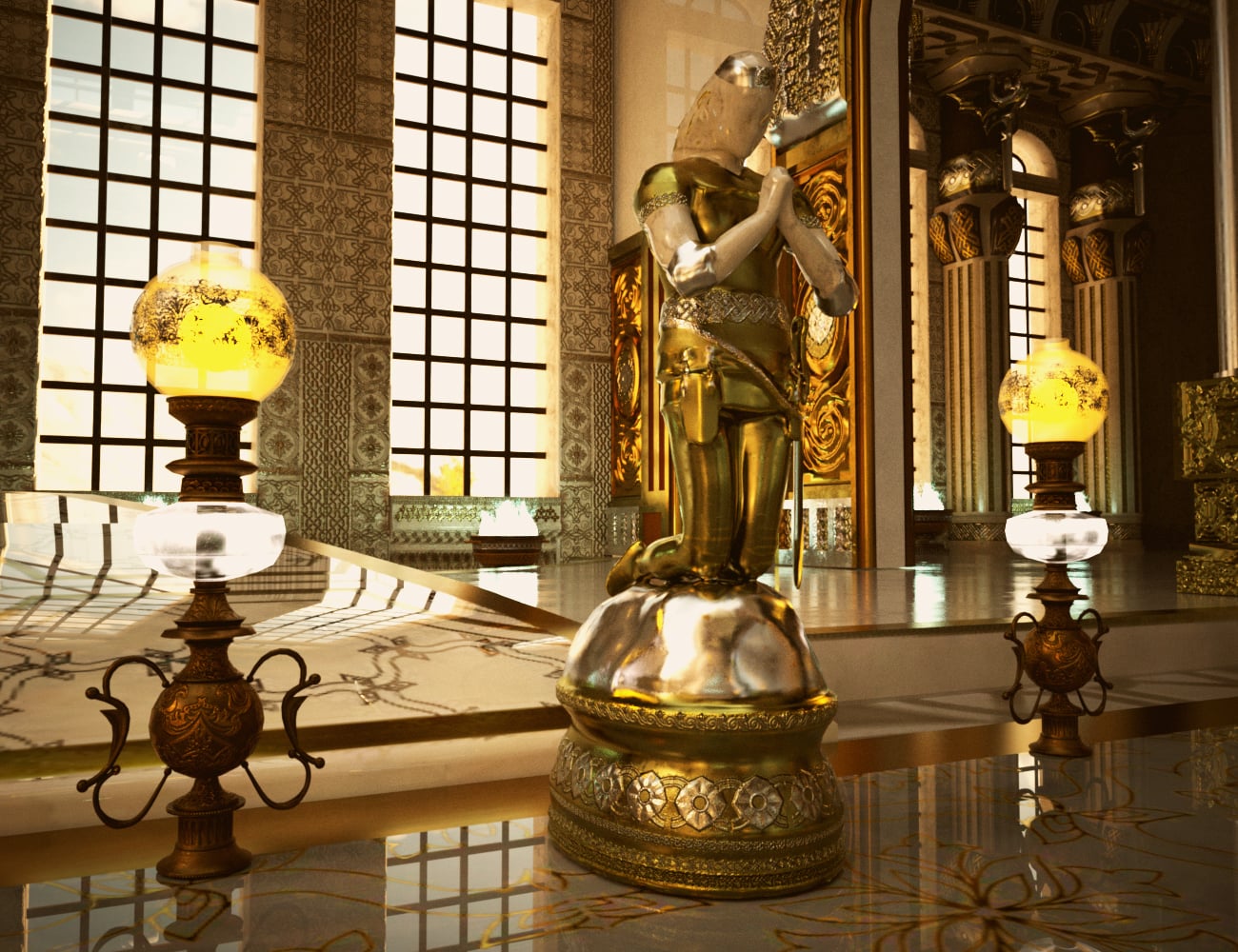 XI Zeus Throne Room | Daz 3D