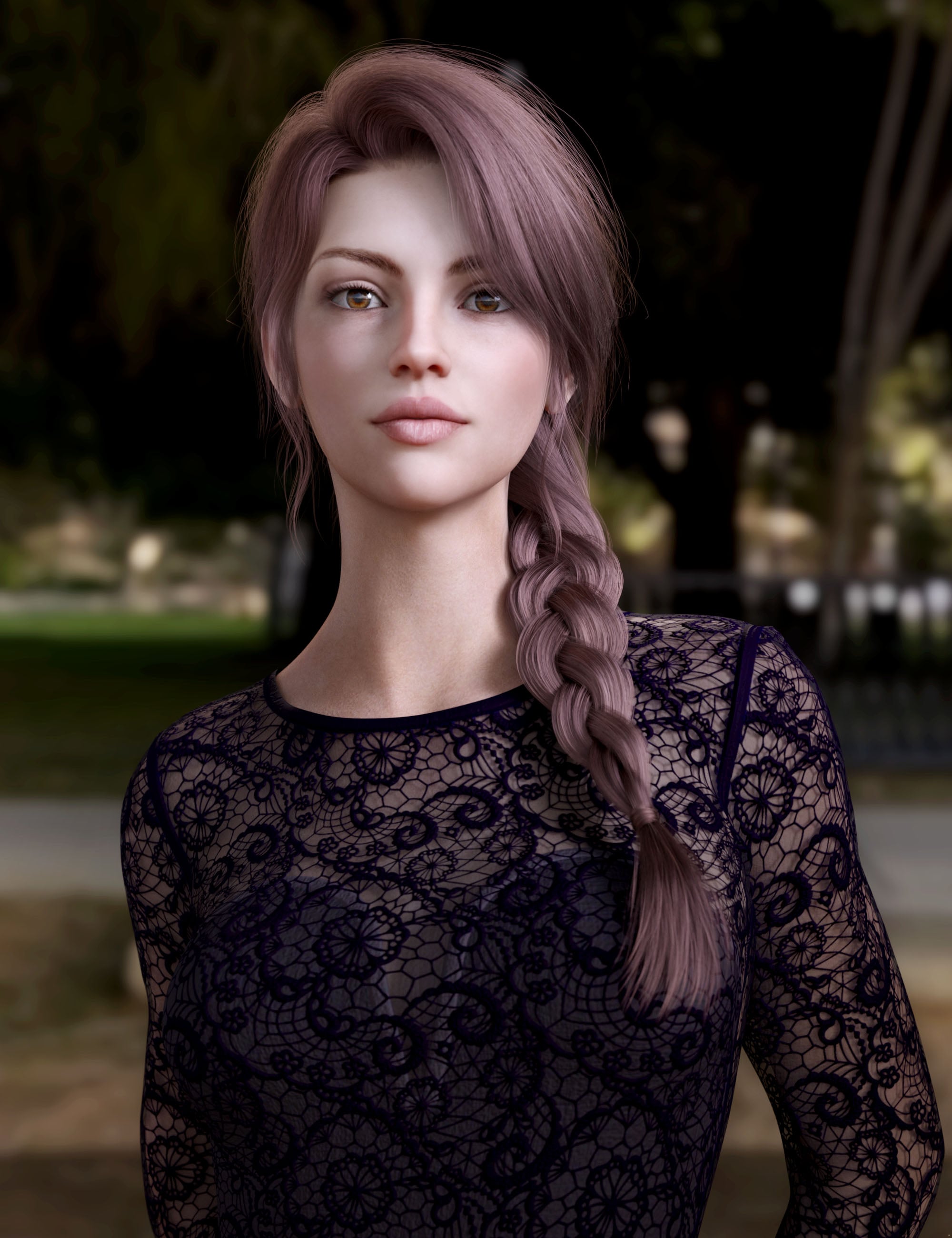 BS French Braid Hair for Genesis 8, 8.1, and 9 | Daz 3D