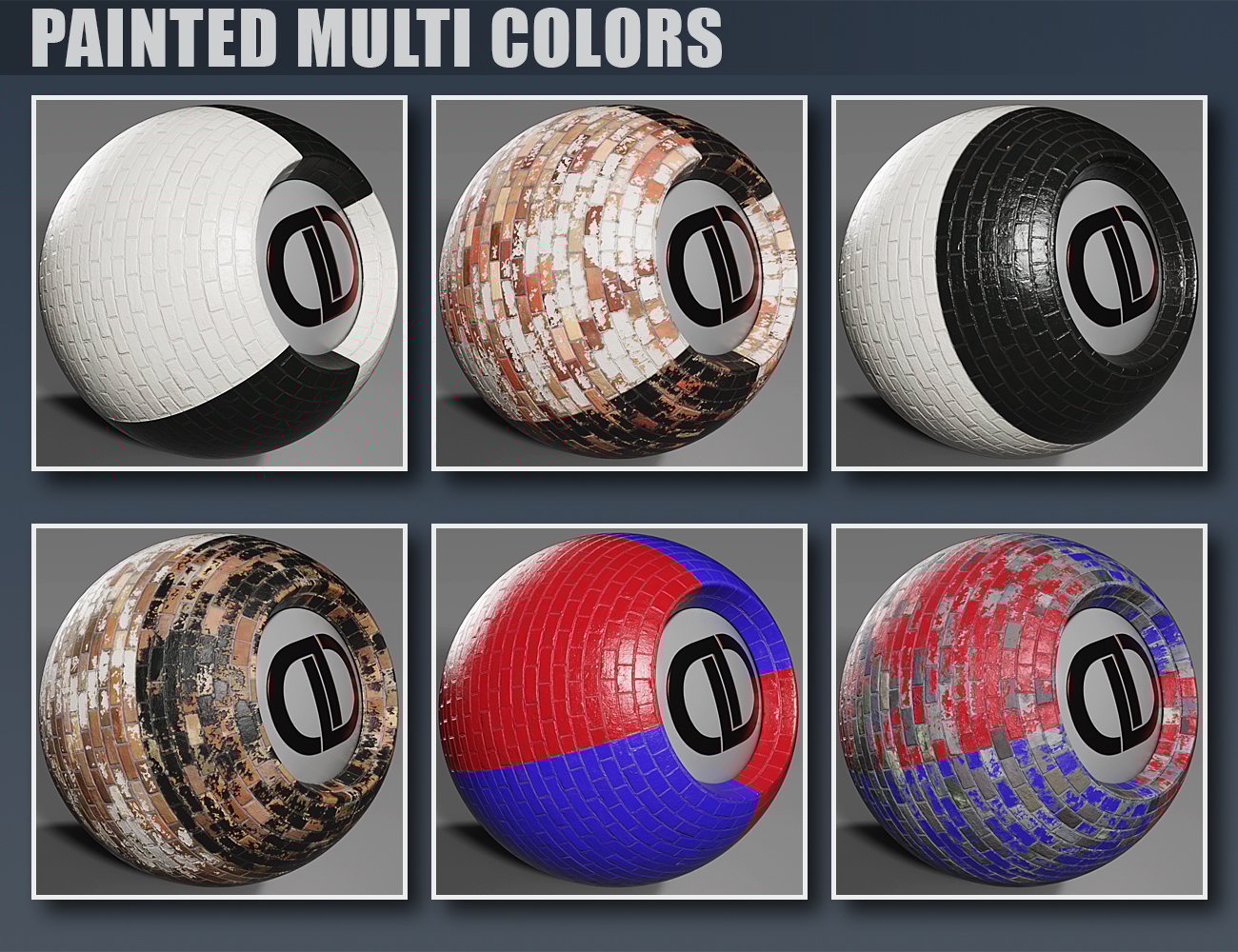 DD PBR Brick Wall Shaders for Iray Vol 2 | Daz 3D