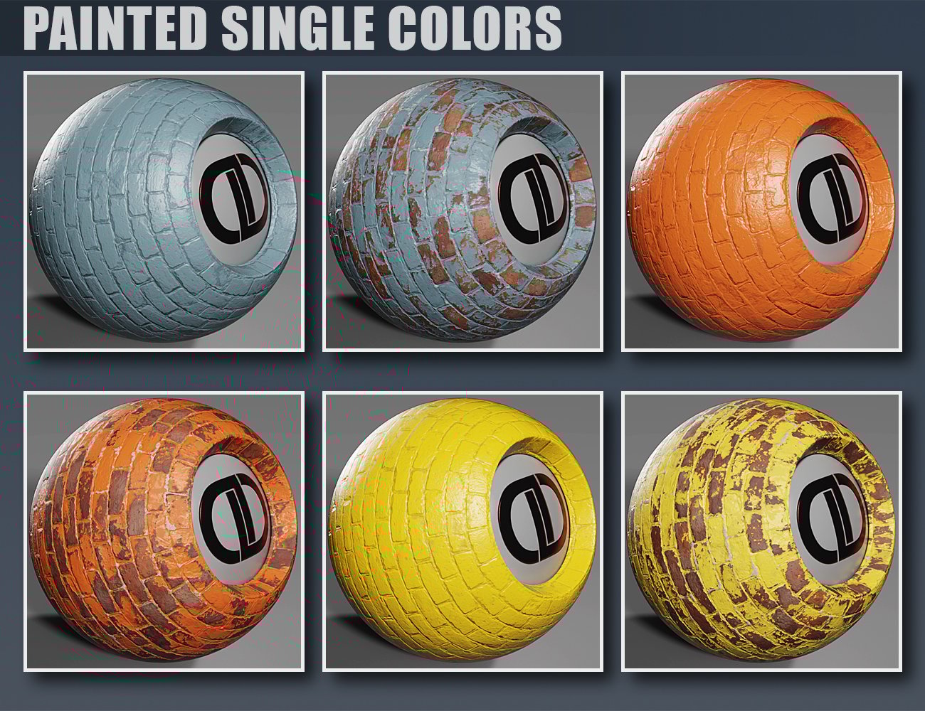 DD PBR Brick Wall Shaders for Iray Vol 2 | Daz 3D