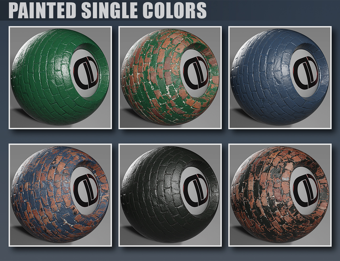 DD PBR Brick Wall Shaders for Iray Vol 2 | Daz 3D