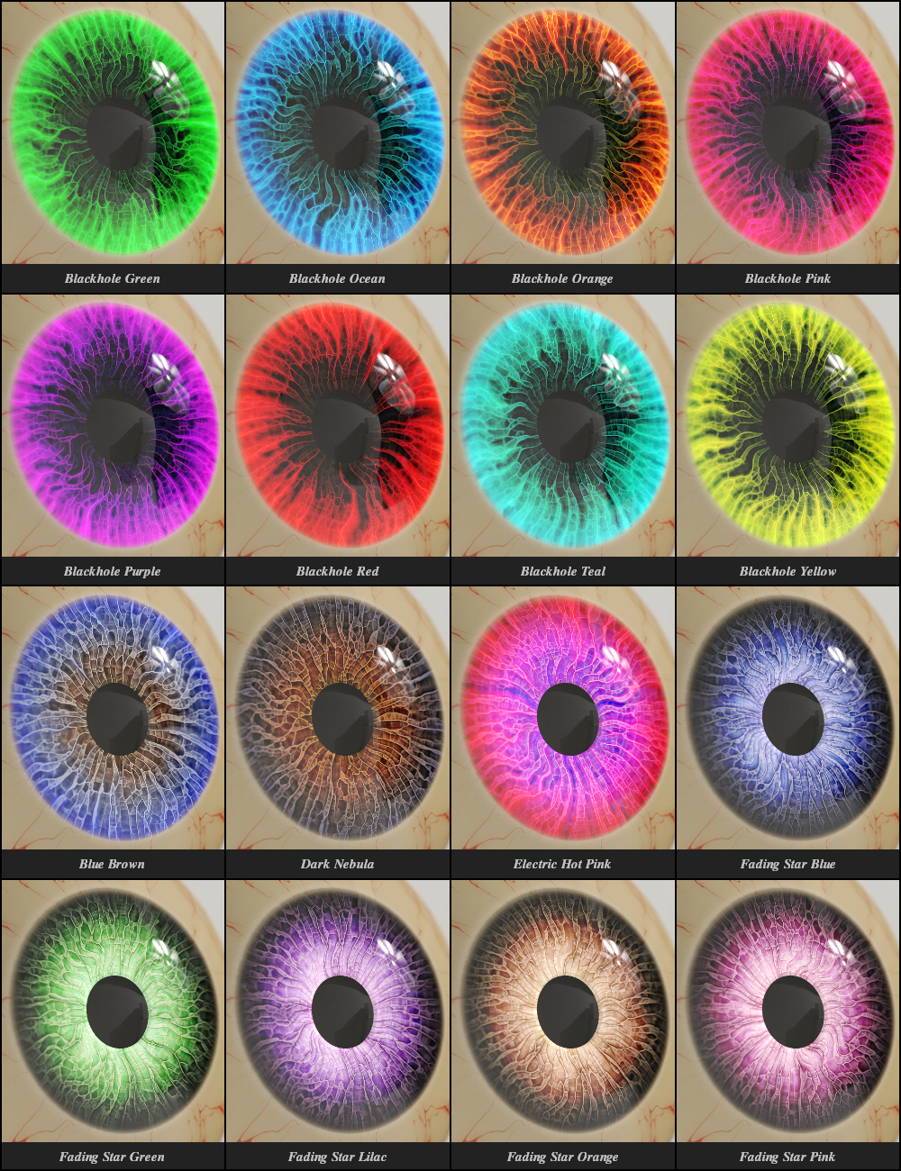 MMX Beautiful Eyes Set 14 for Genesis 9 | Daz 3D