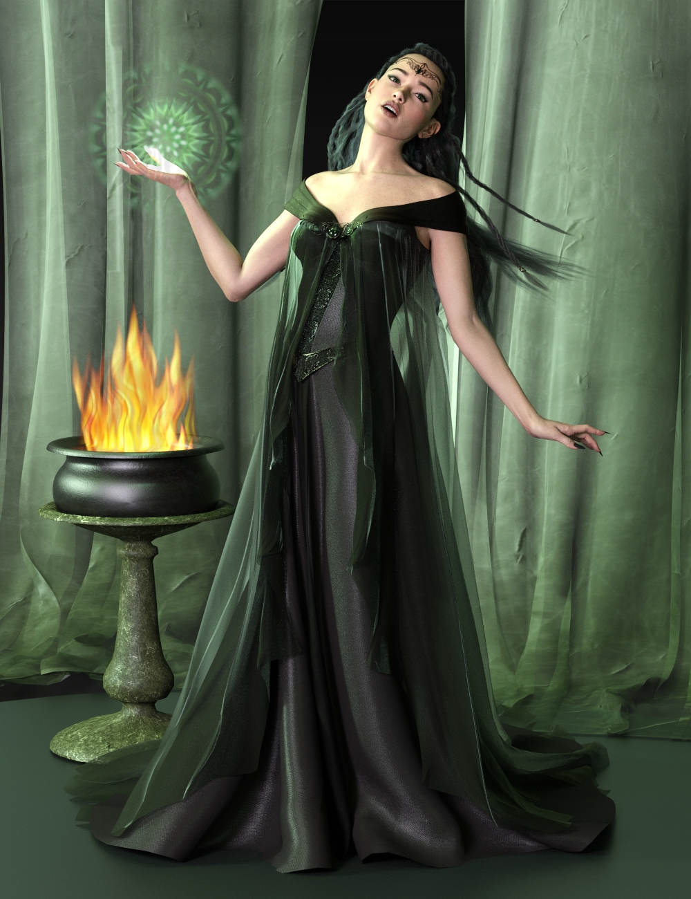 Witchery Poses for Genesis 9, 8, and 3 | Daz 3D