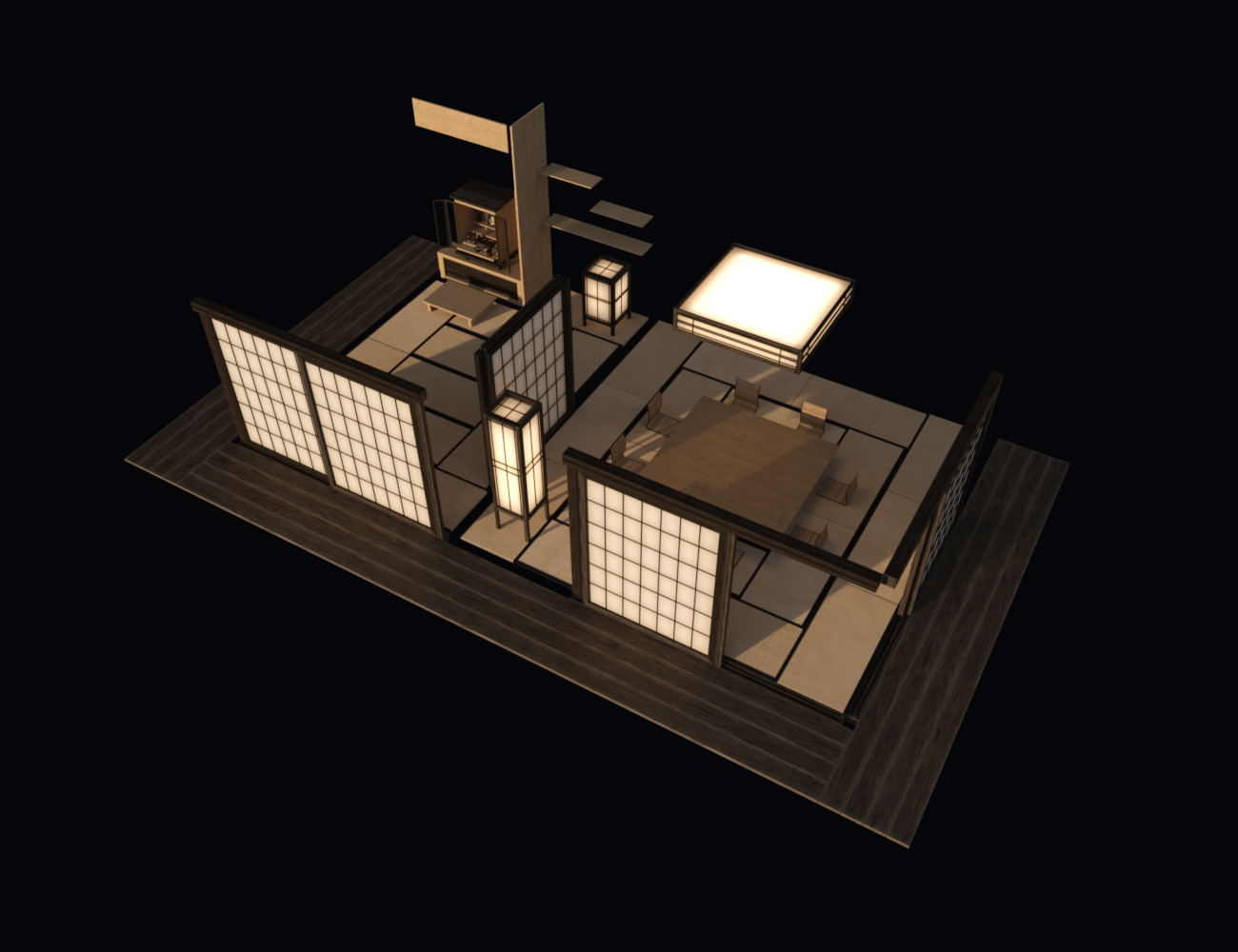 Japanese Style Tatami Room | Daz 3D