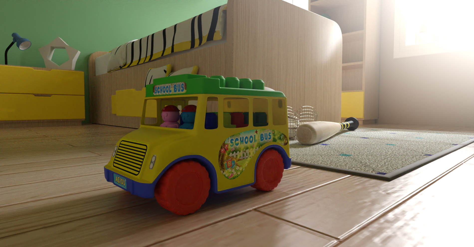 School Bus Toy | Daz 3D