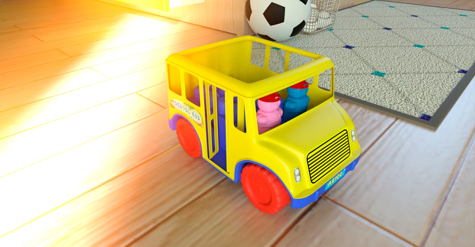 School Bus Toy | Daz 3D