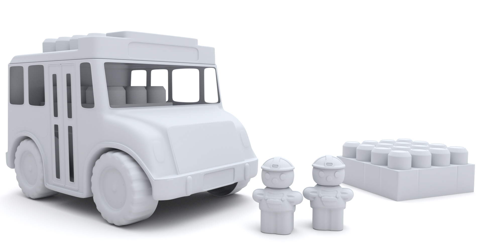 School Bus Toy | Daz 3D
