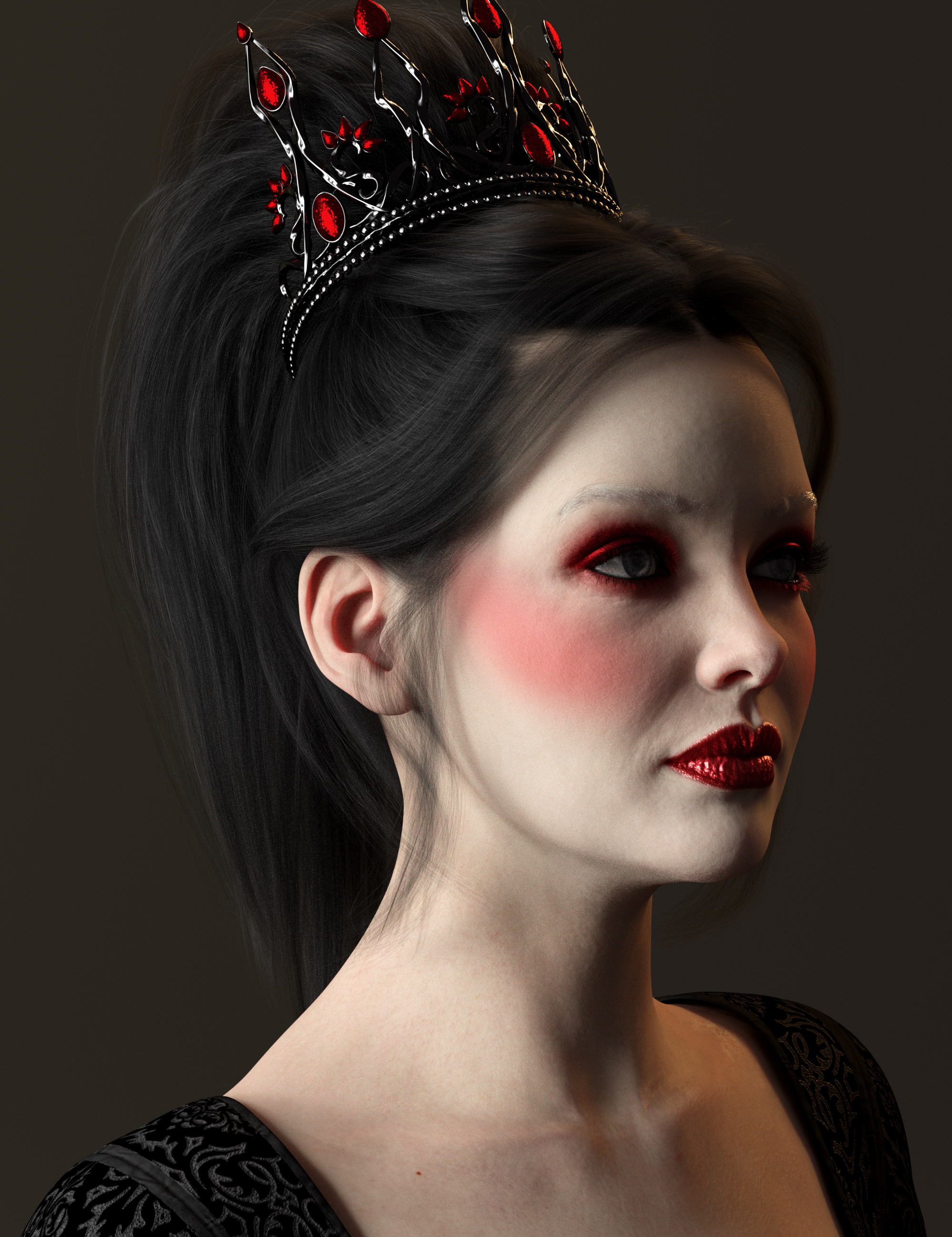 Updo of Fantasy Hair for Genesis 8 and 9 | Daz 3D