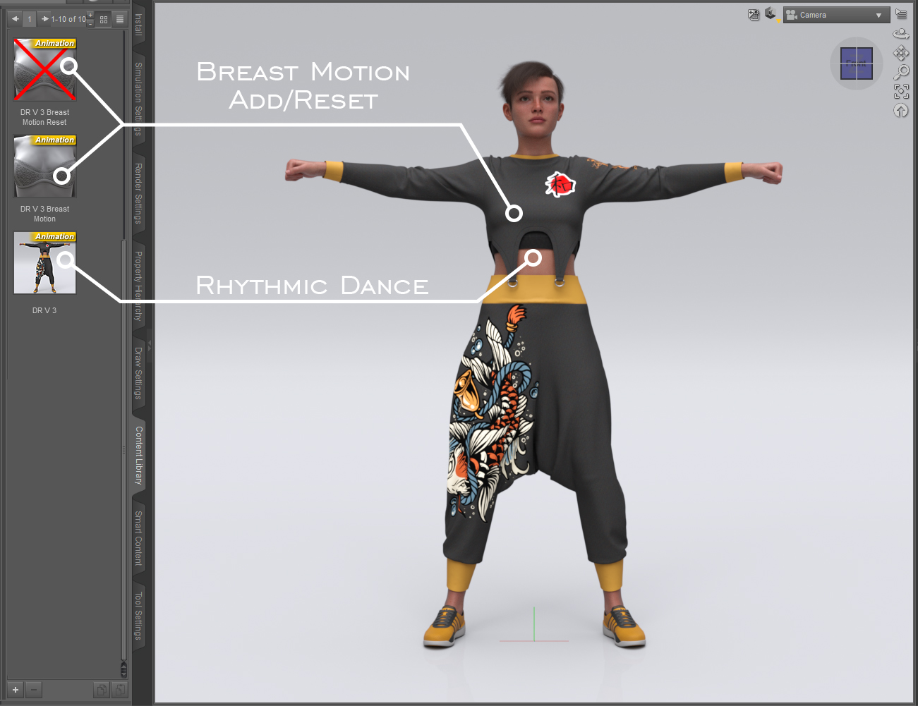 Dance Rhythmic V3 for Genesis 9, 8.1, and 8 | Daz 3D