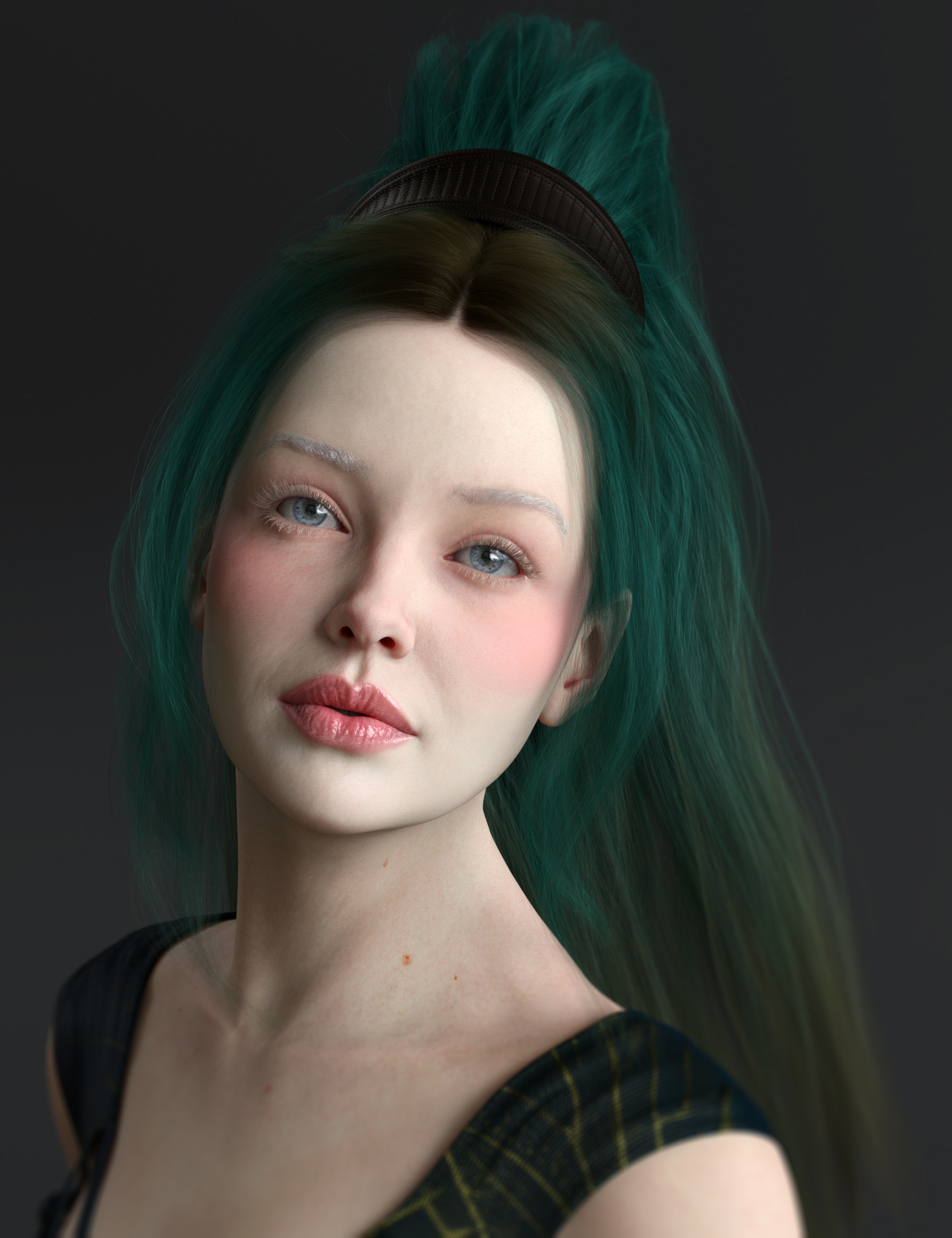 Updo of Fantasy Hair Color Expansion | Daz 3D